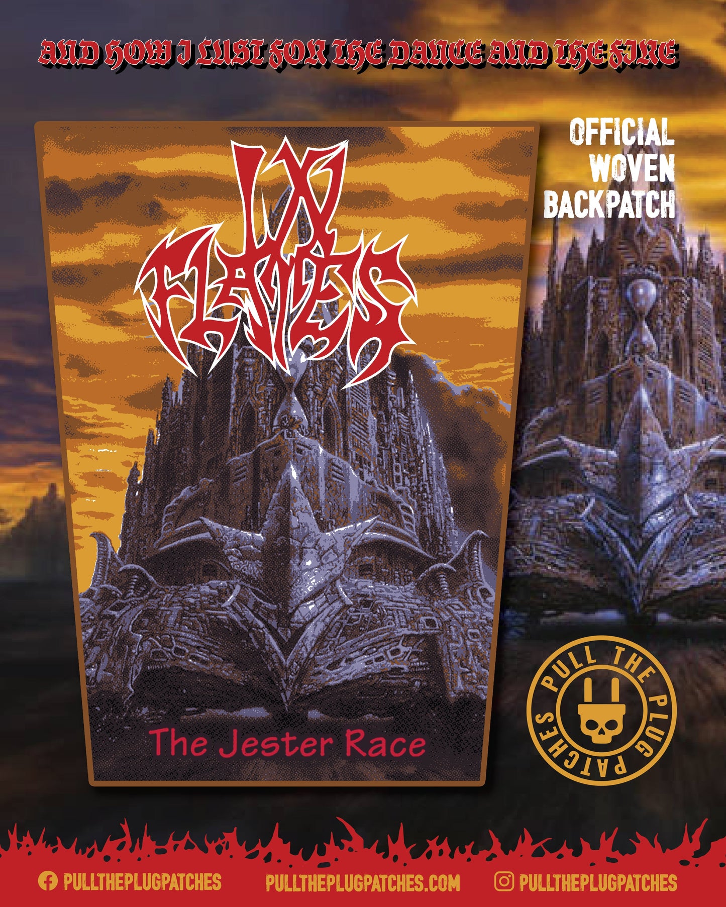 In Flames - The Jester Race - Backpatch – Pull The Plug Patches