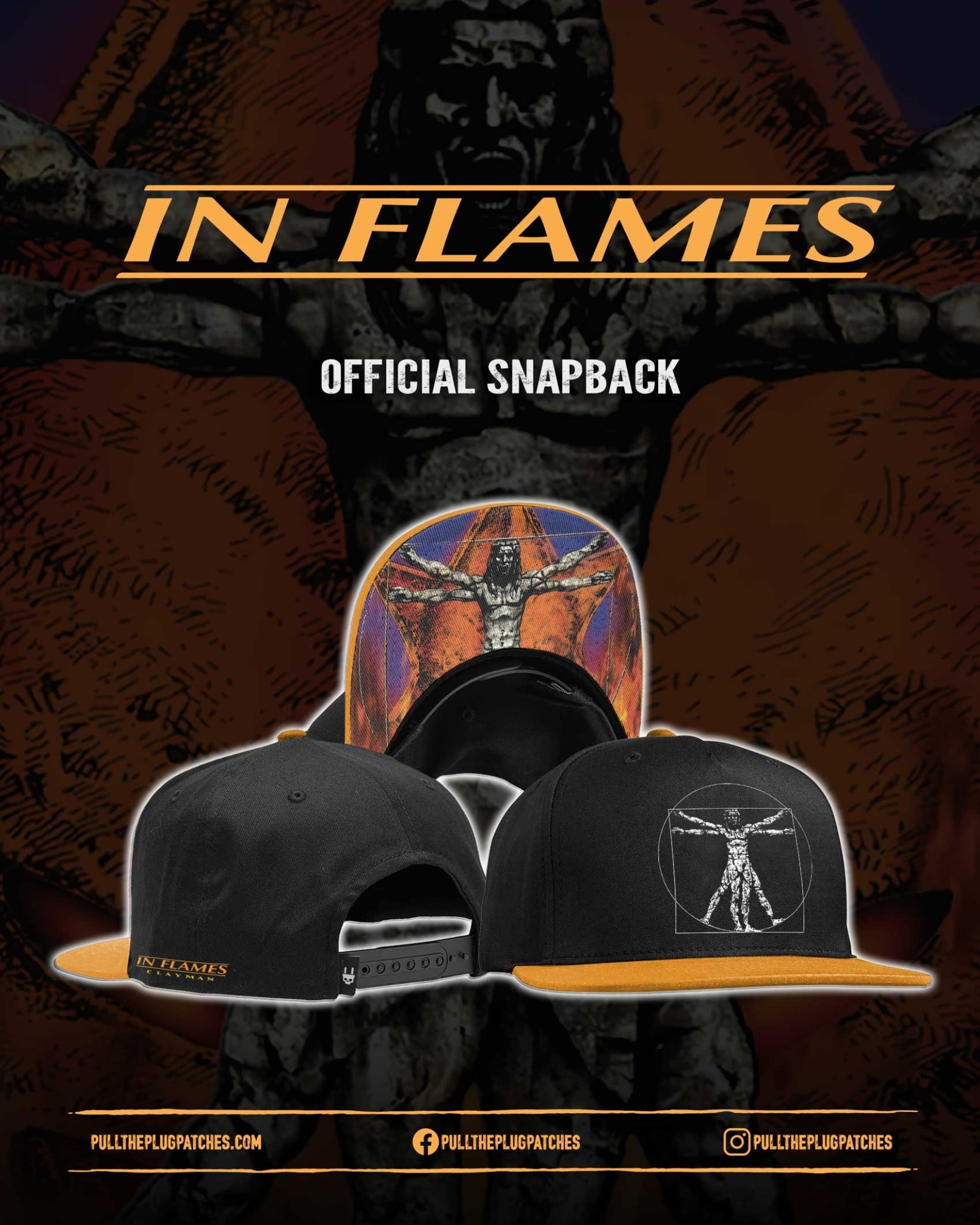 In Flames - Clayman - Snapback Hat – Pull The Plug Patches