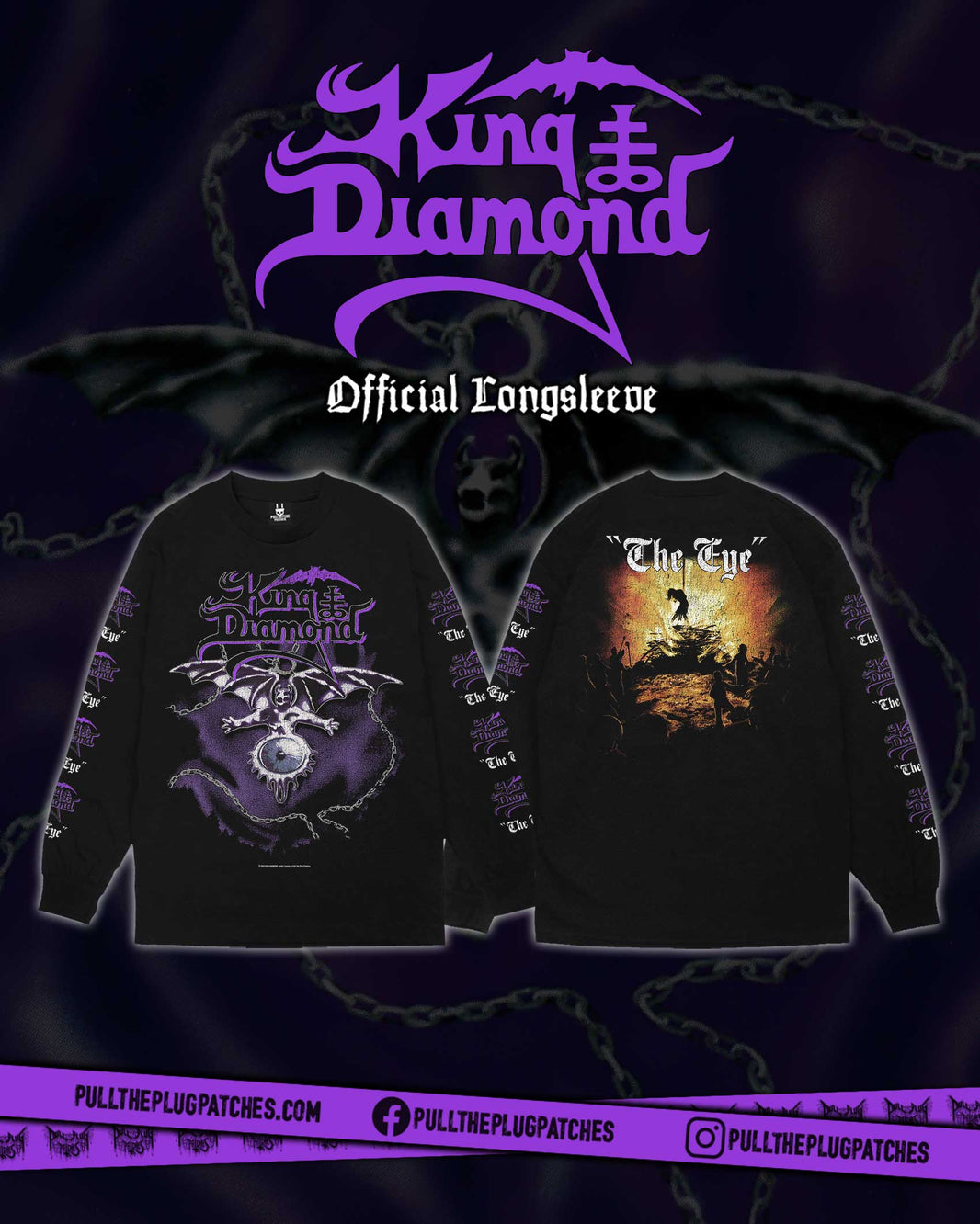 King Diamond – Pull The Plug Patches