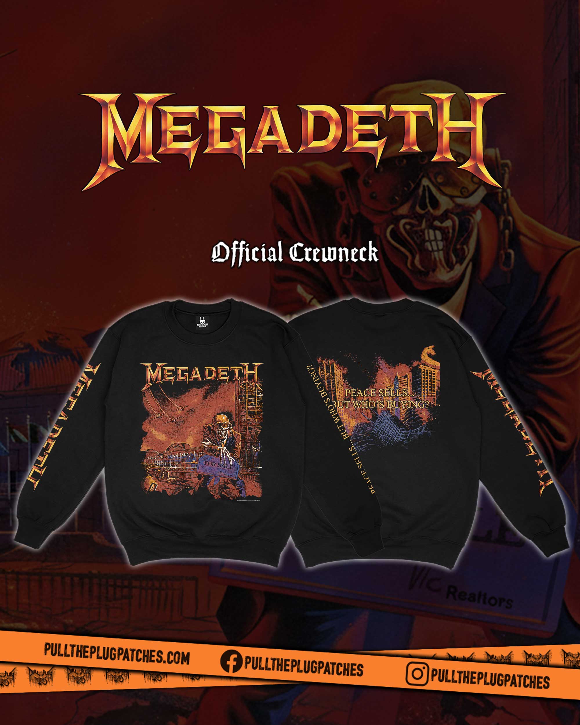 Megadeth - Peace Sells... But Who’s Buying? - Crewneck Sweater – Pull ...