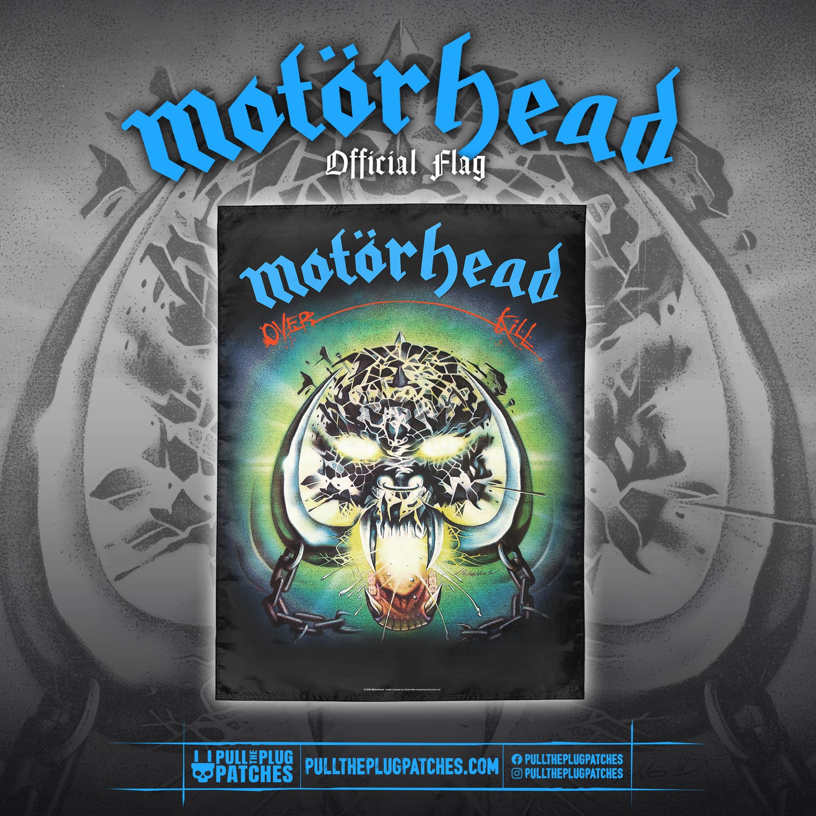 Motorhead - Overkill - Flag – Pull The Plug Patches