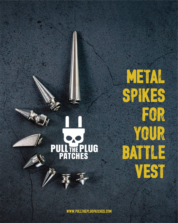 11.5mm Metal Spike (x10 pieces) – Pull The Plug Patches