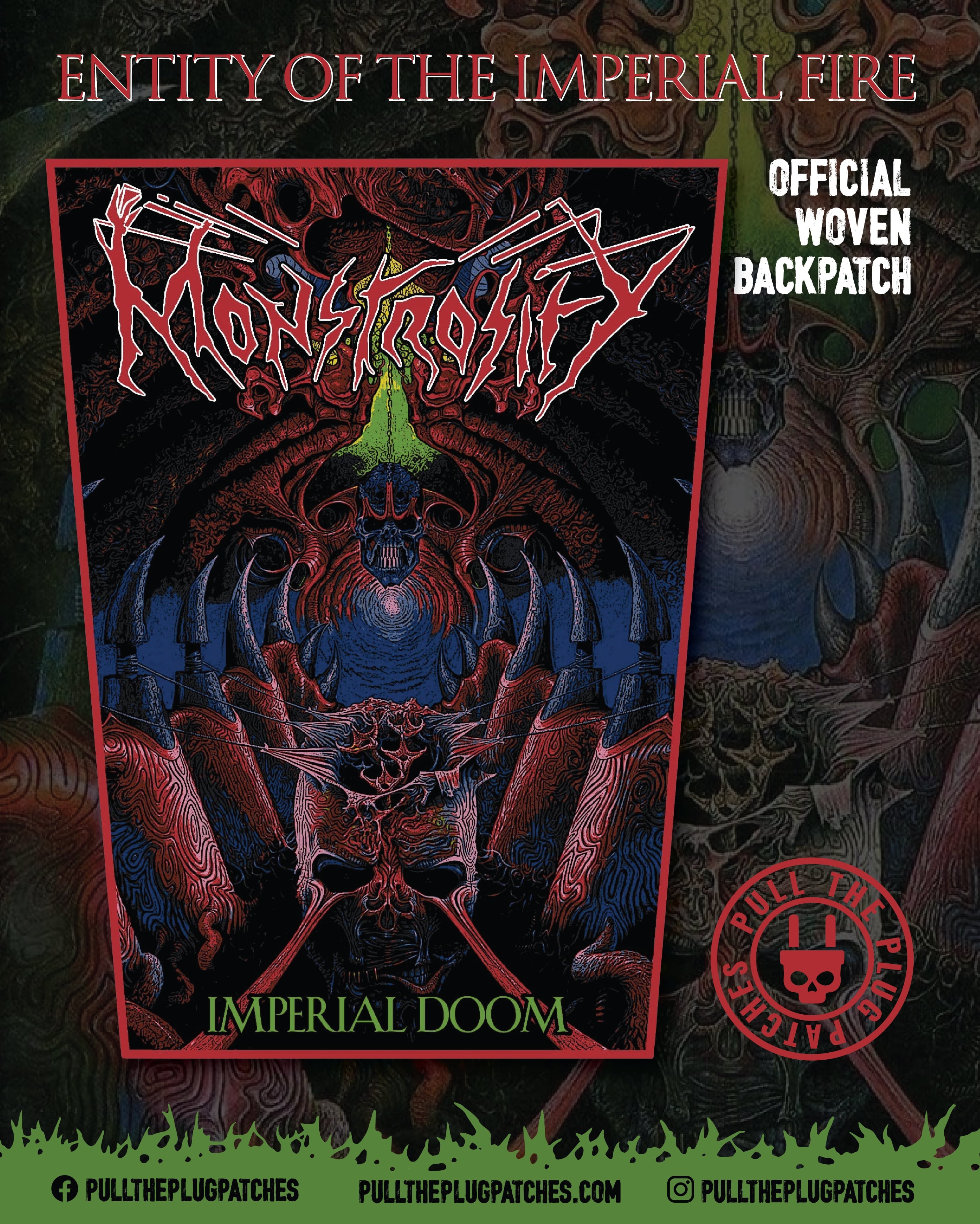Monstrosity - Imperial Doom - Backpatch – Pull The Plug Patches