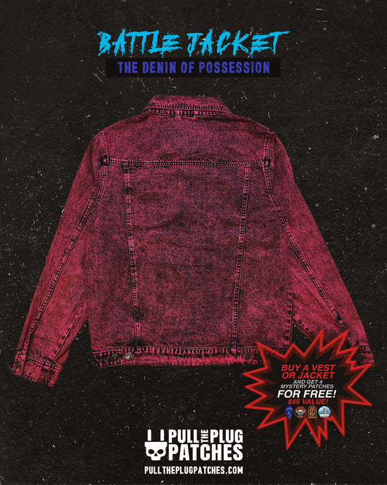 The Denim of Possession - Red Jacket – Pull The Plug Patches