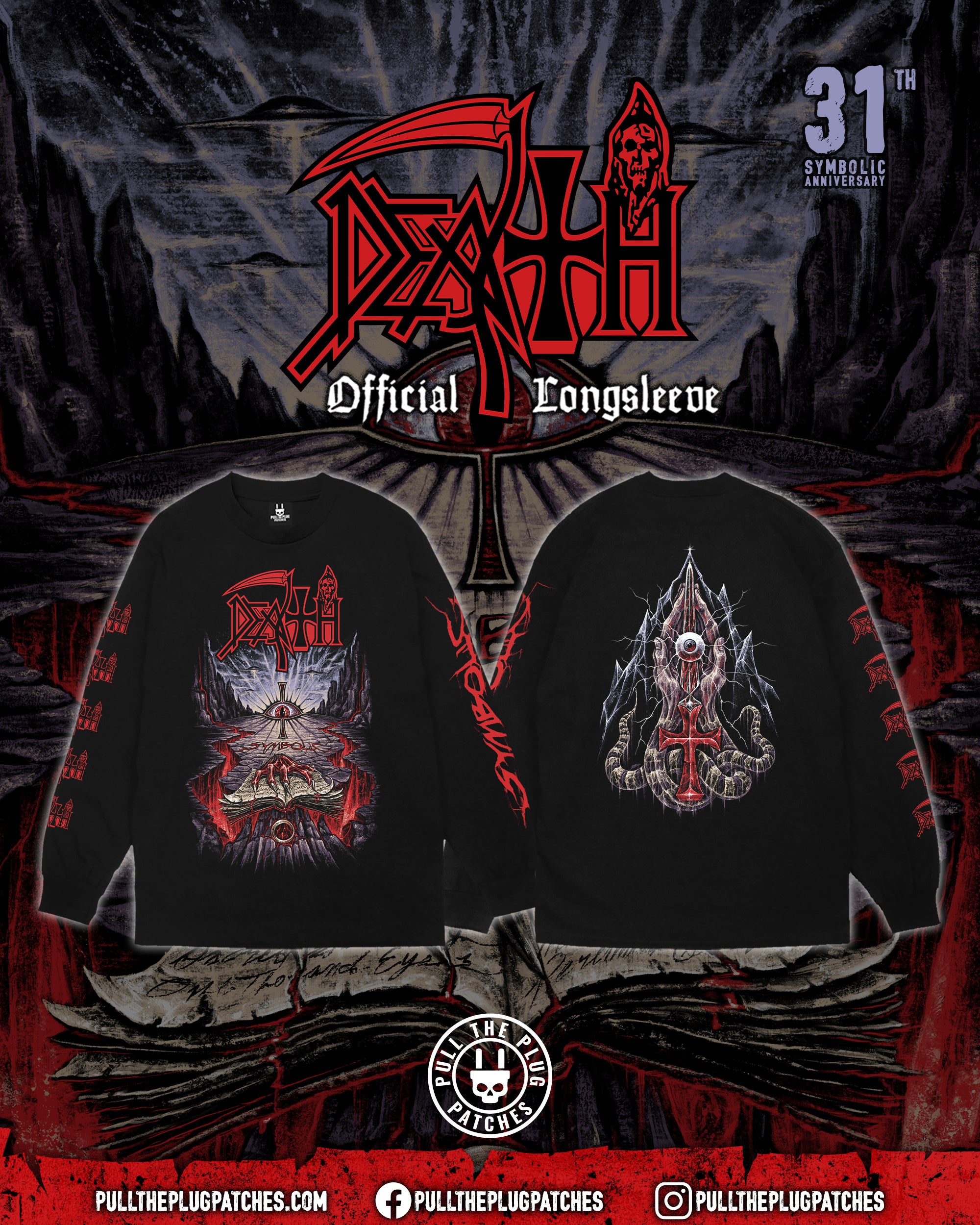 Death - Symbolic x Exclusive Noah Cutter Meihoff Art - Longsleeve Shir ...