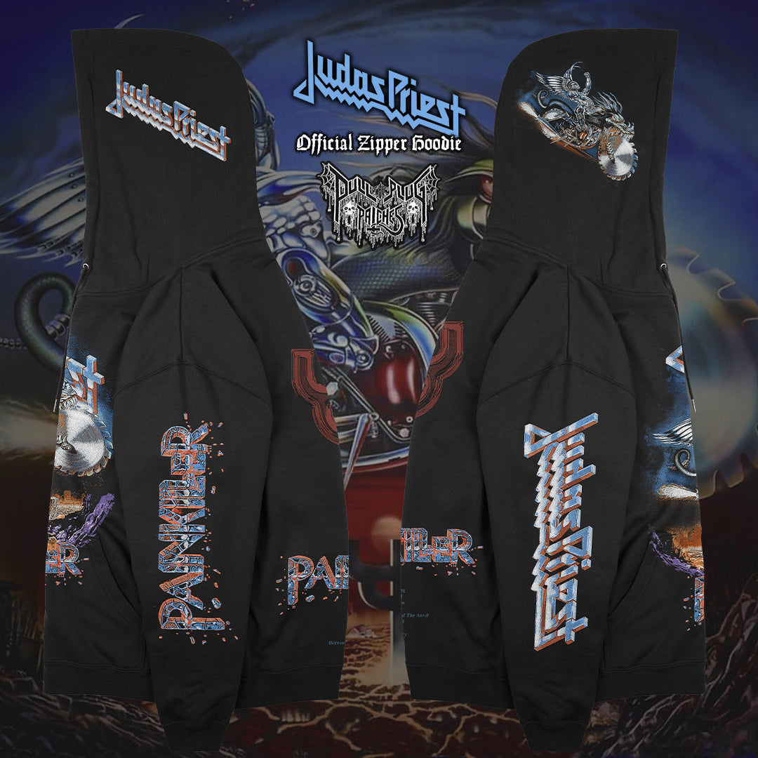 Judas Priest - Painkiller - Deluxe Zipper Hoodie – Pull The Plug Patches