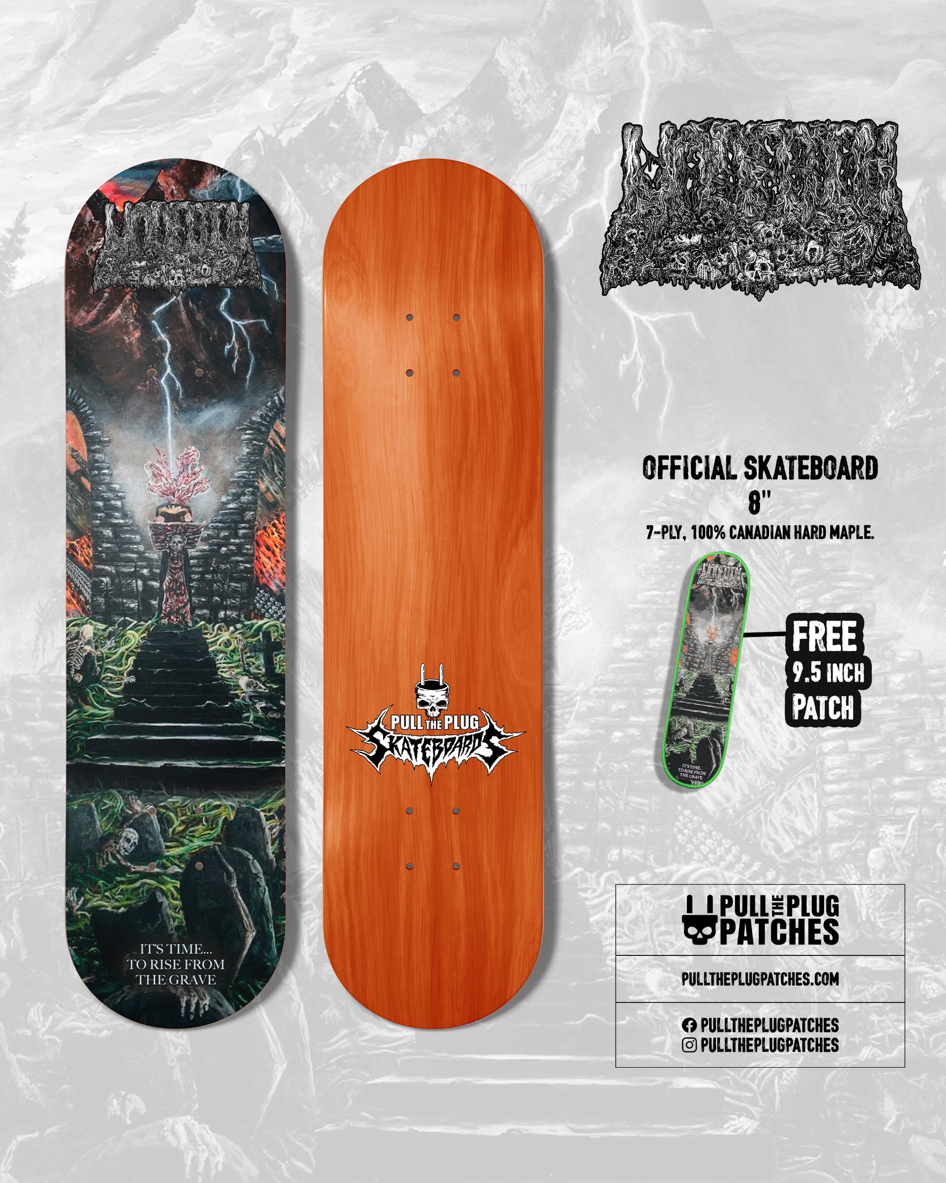 Undeath - It's Time...To Rise from the Grave - Skateboard – Pull The ...