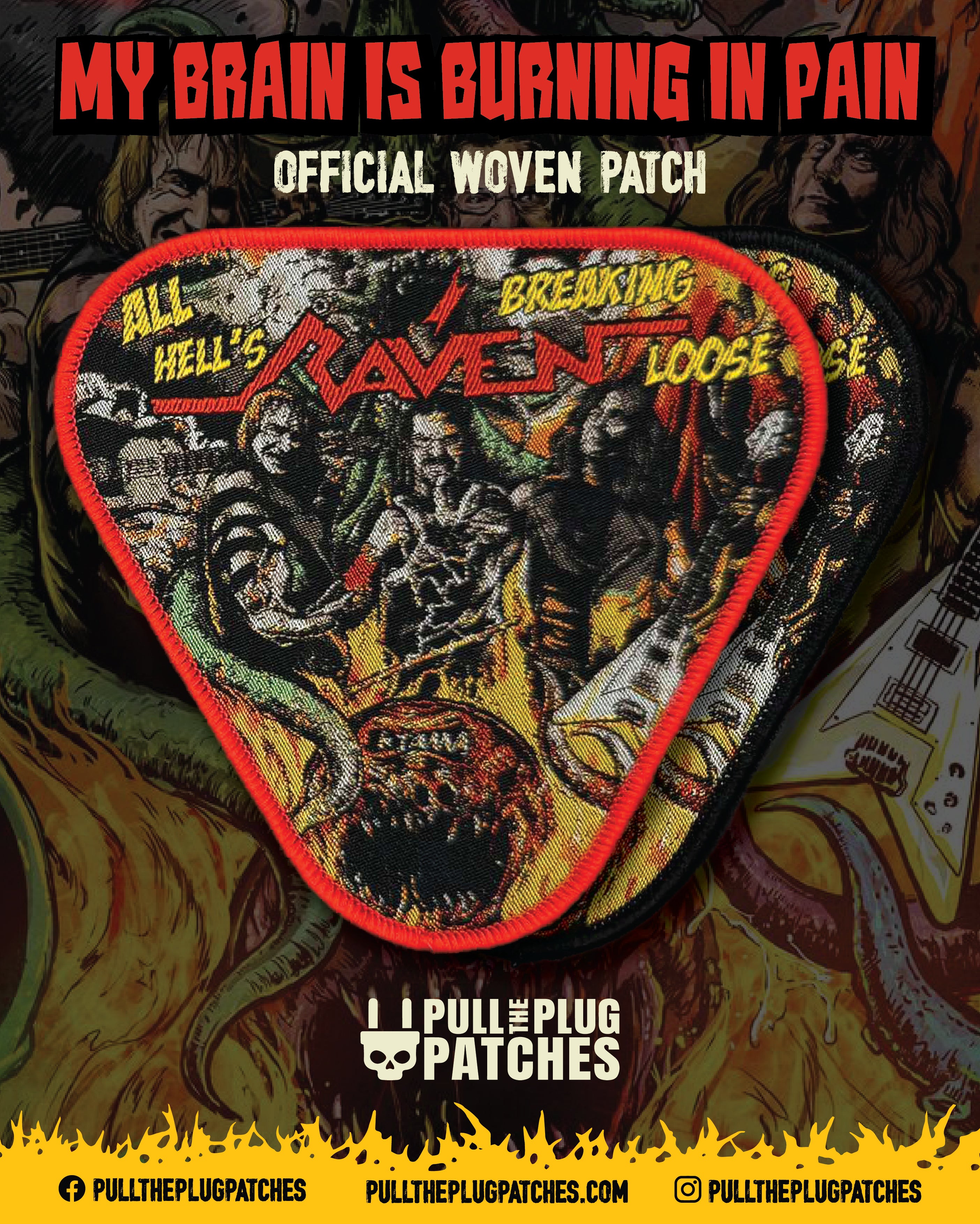 Raven - All Hell's Breaking Loose - Patch – Pull The Plug Patches