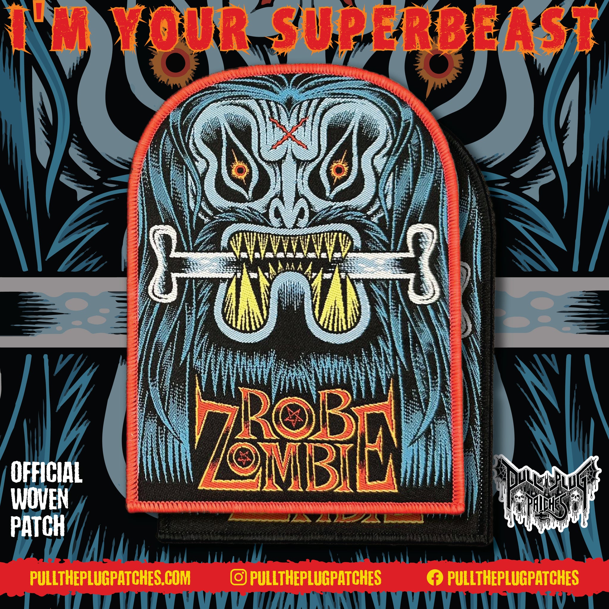 Rob Zombie - Superbeast – Pull The Plug Patches