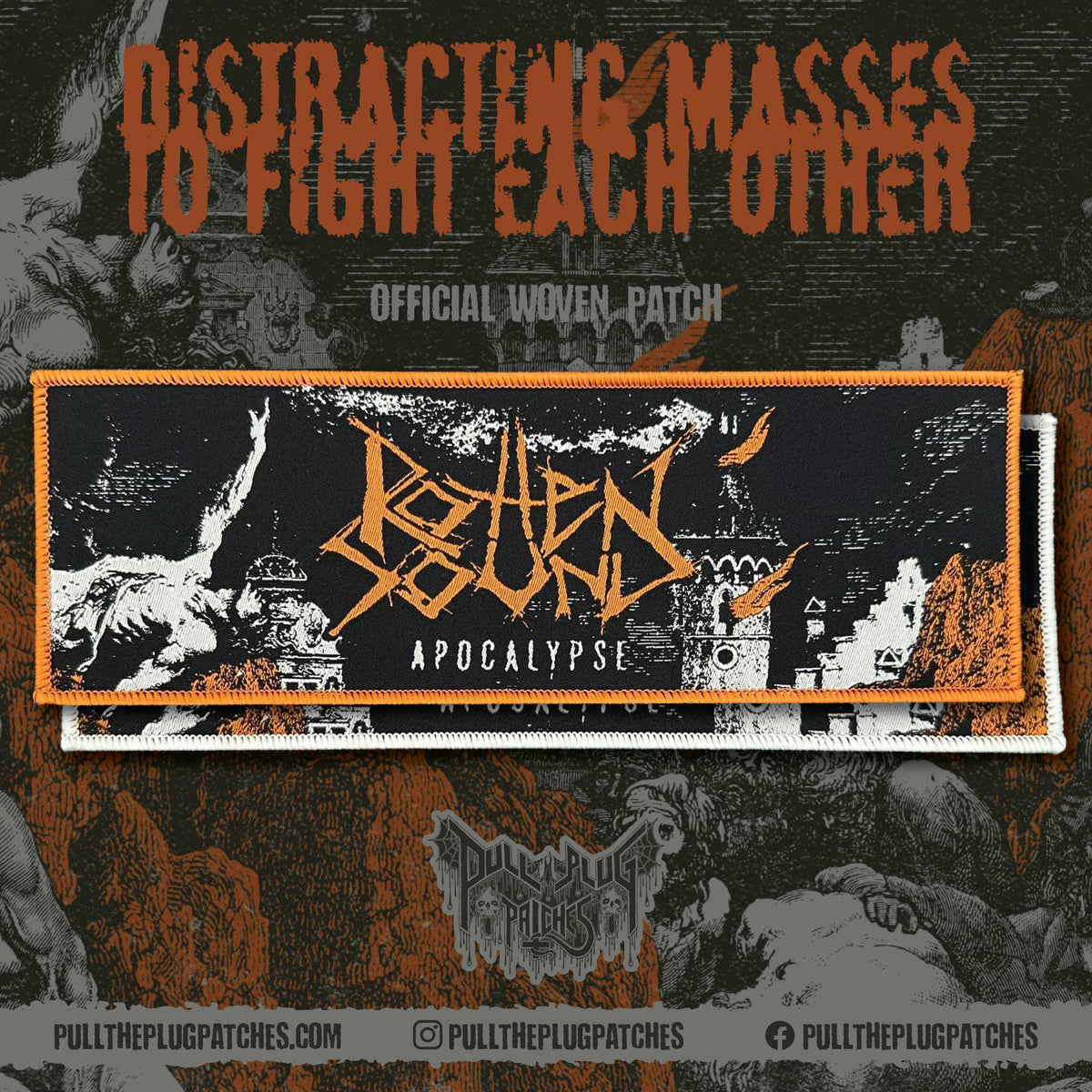 Rotten Sound - Apocalypse - Strip Patch – Pull The Plug Patches