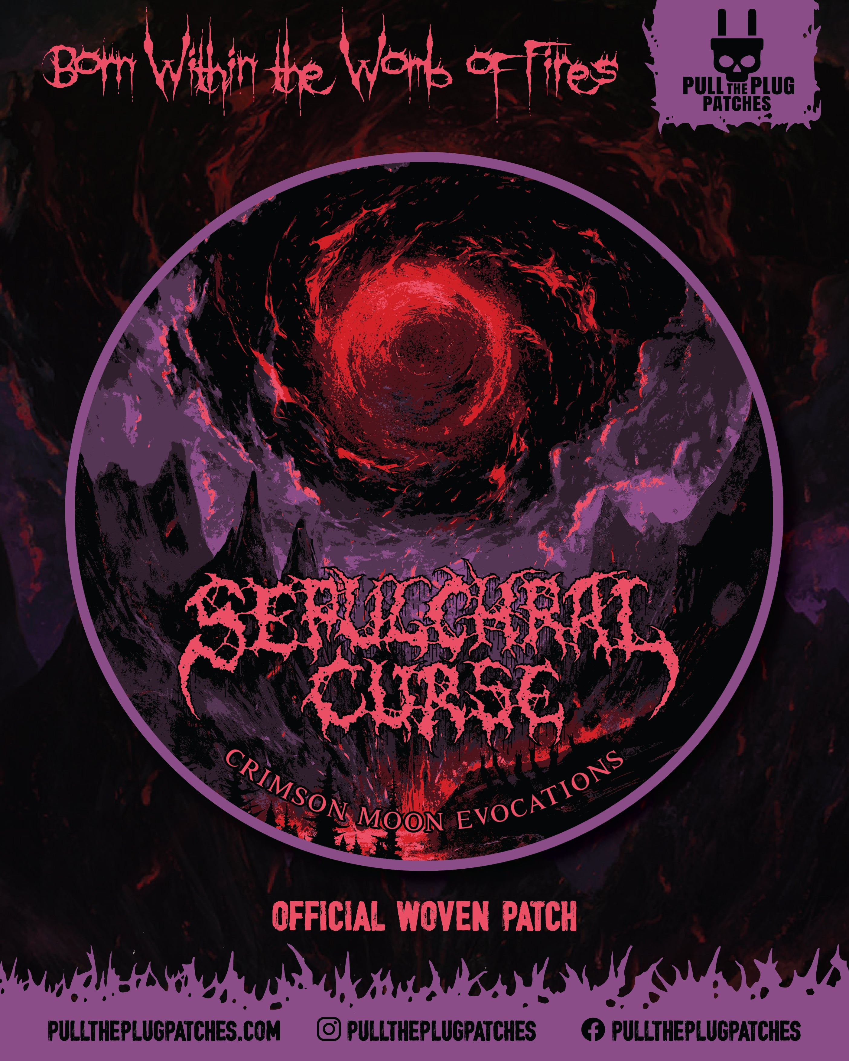 Sepulchral Curse - Crimson Moon Evocations - Patch – Pull The Plug Patches