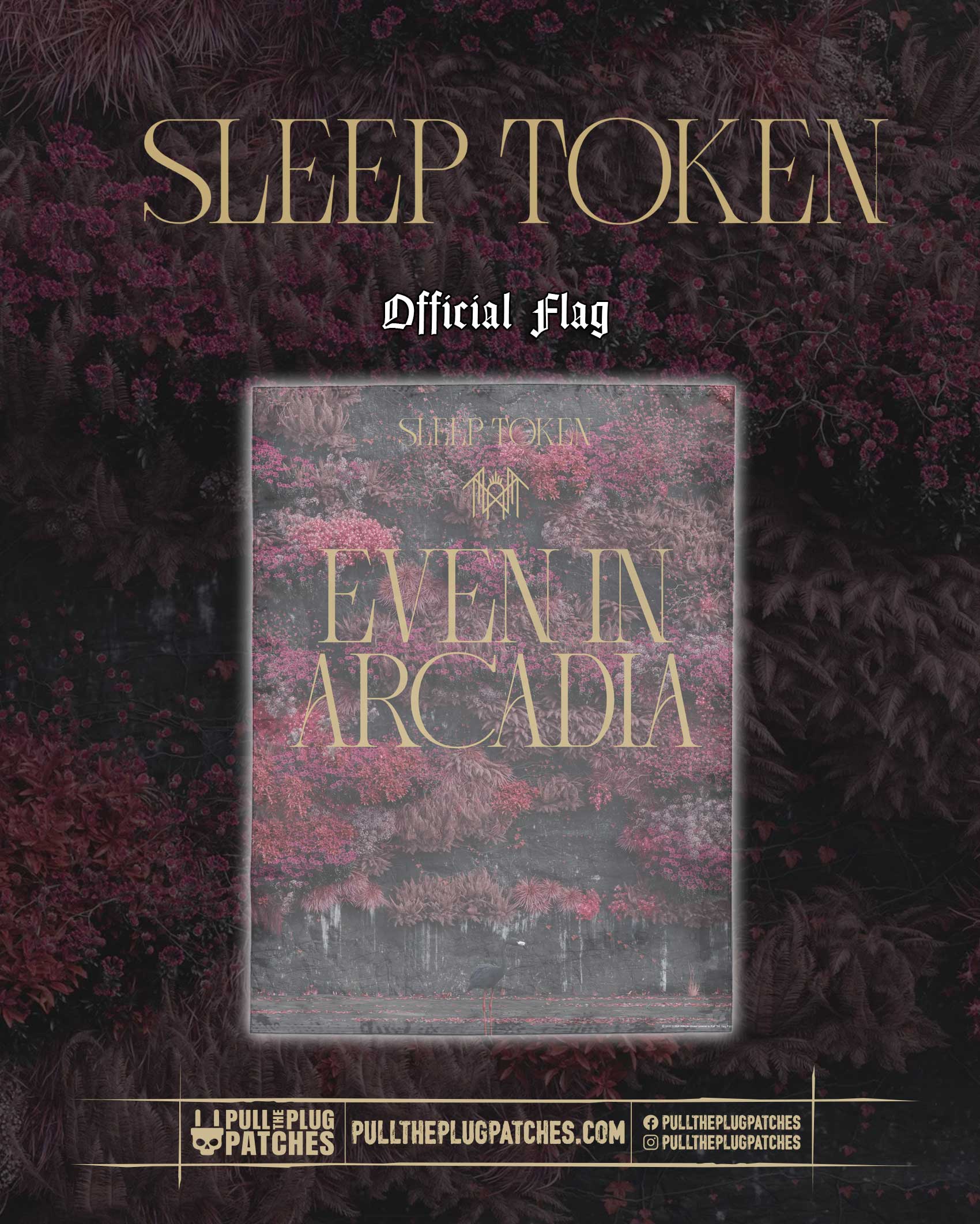 Sleep Token - Even In Arcadia - Flag (Limited Edition) – Pull The Plug ...