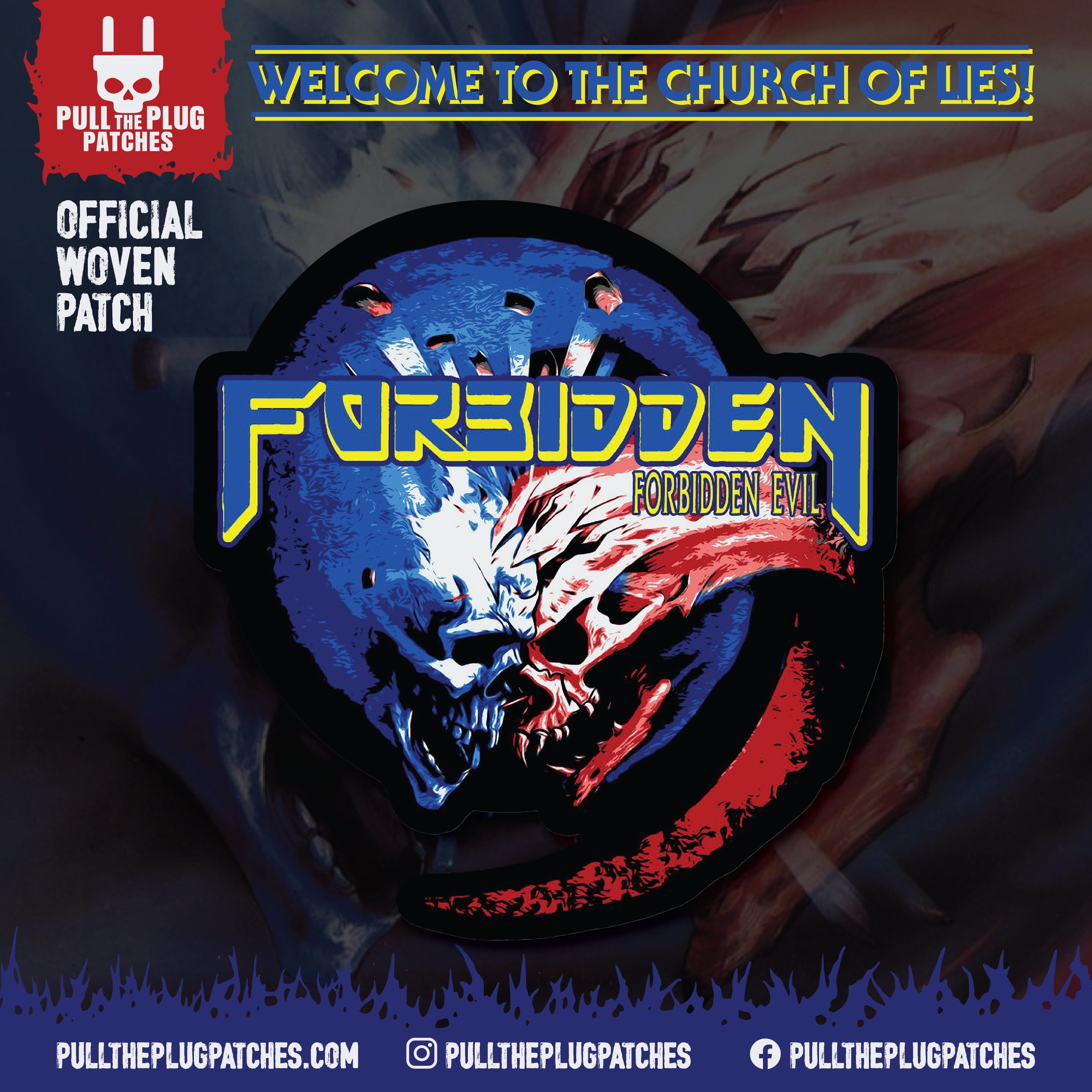 Forbidden - Forbidden Evil - Oversize Patch – Pull The Plug Patches