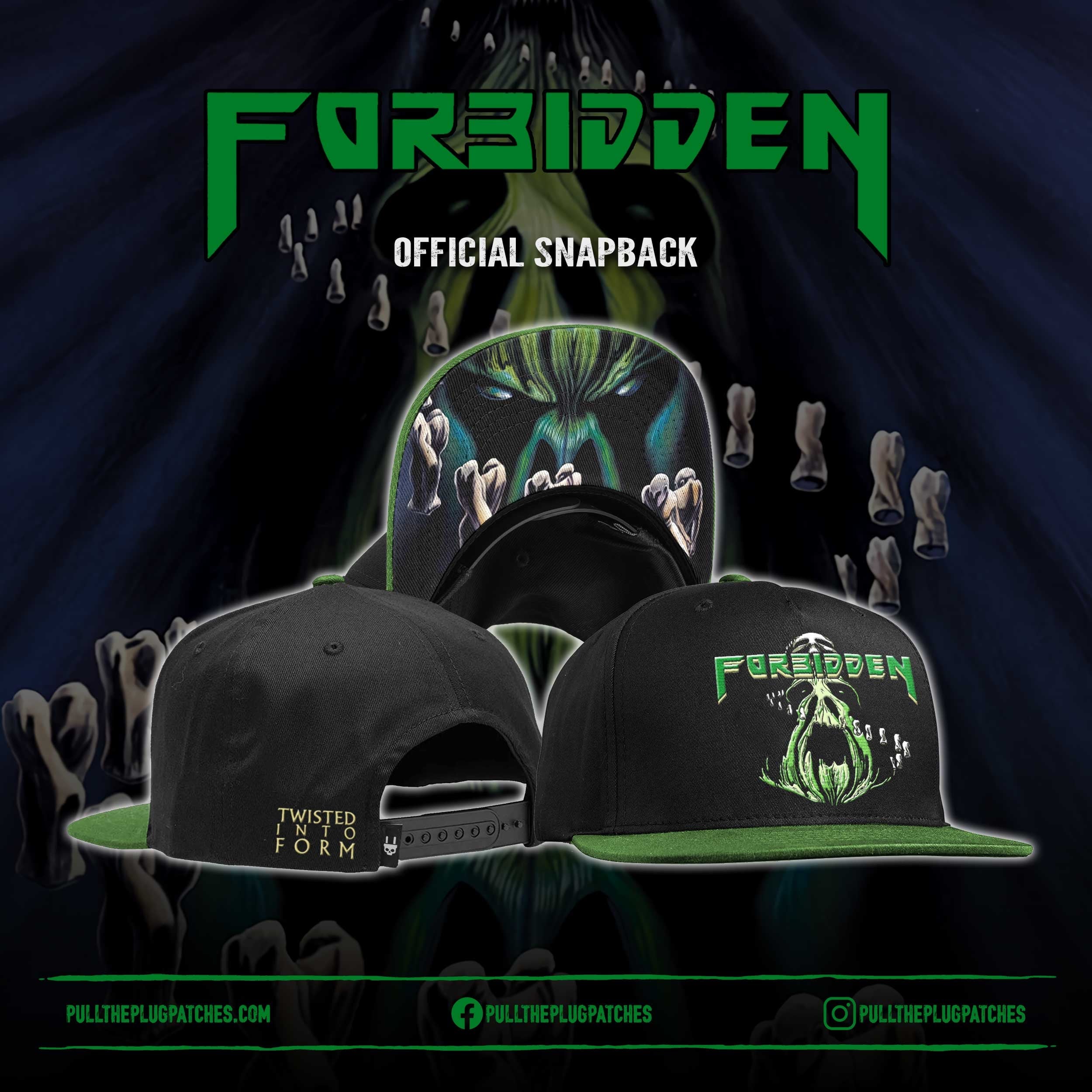 Forbidden - Twisted Into Form - Snapback Hat – Pull The Plug Patches