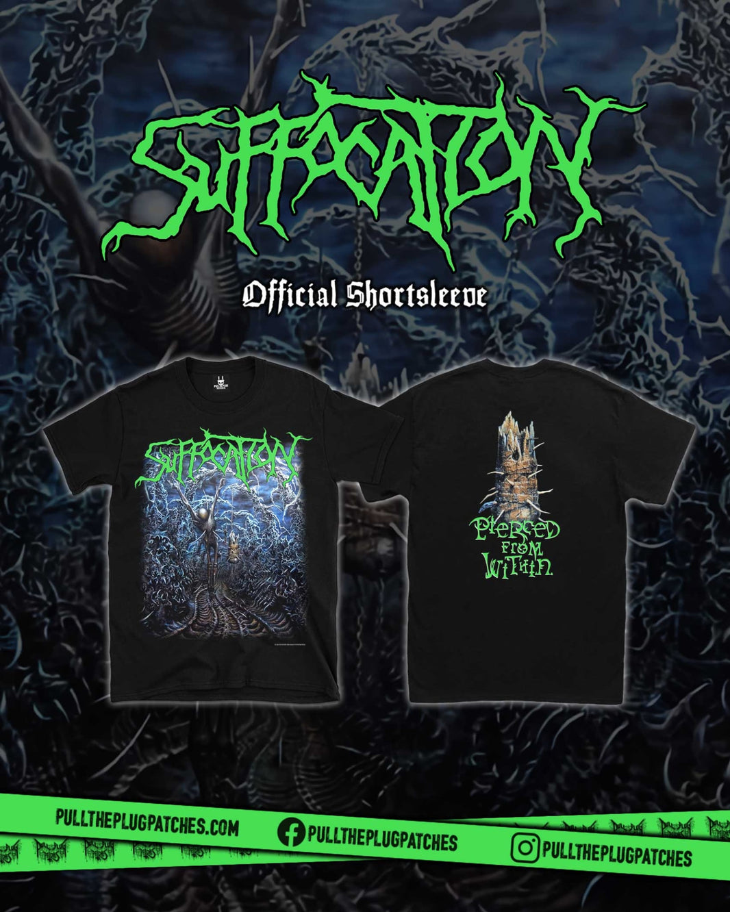 Suffocation – Pull The Plug Patches