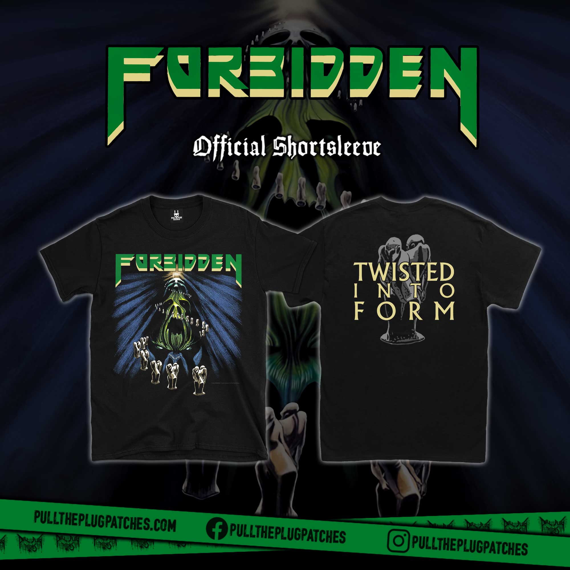 Forbidden - Twisted Into Form - Shortsleeve Shirt – Pull The Plug Patches