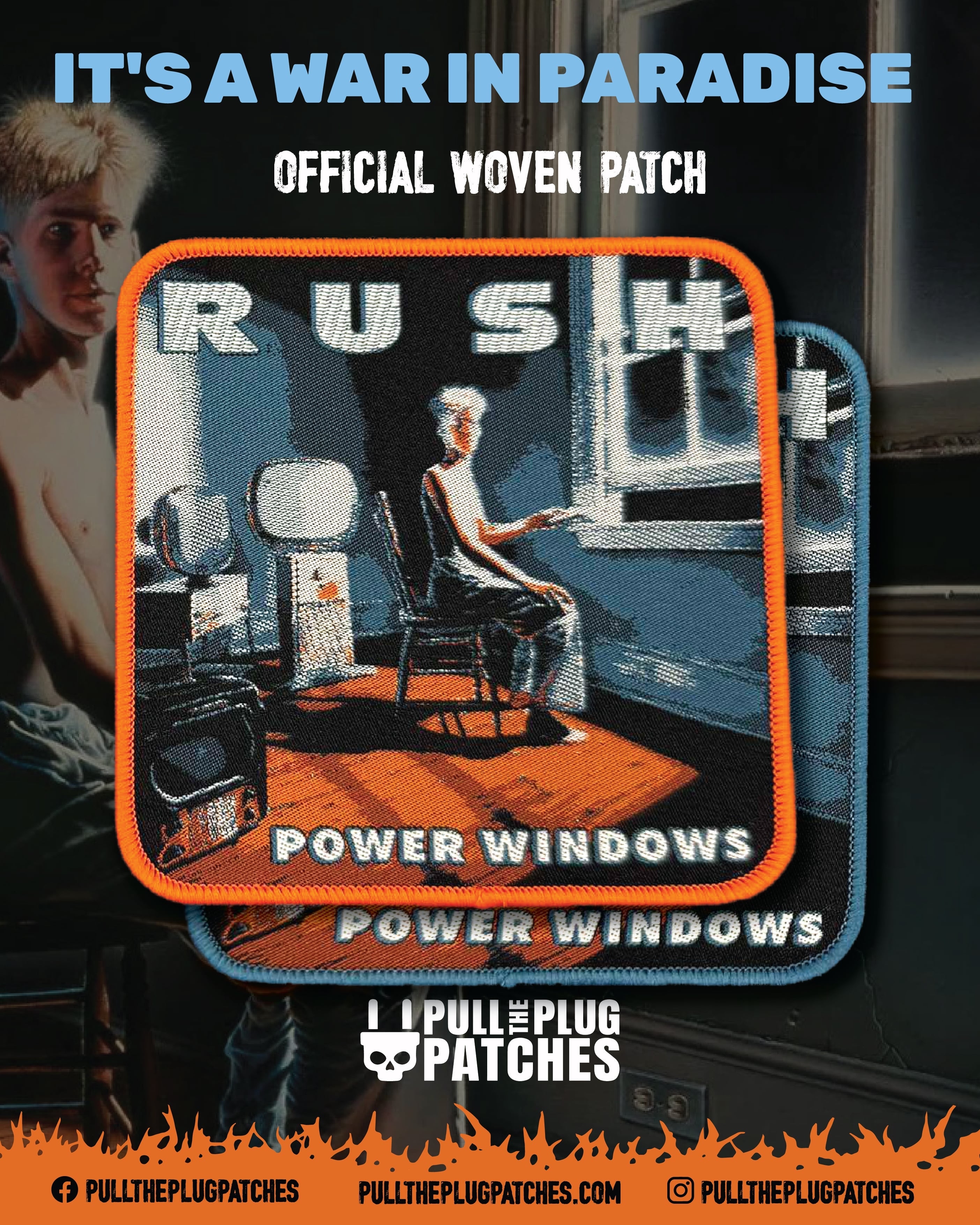 Rush - Power Windows - Patch – Pull The Plug Patches