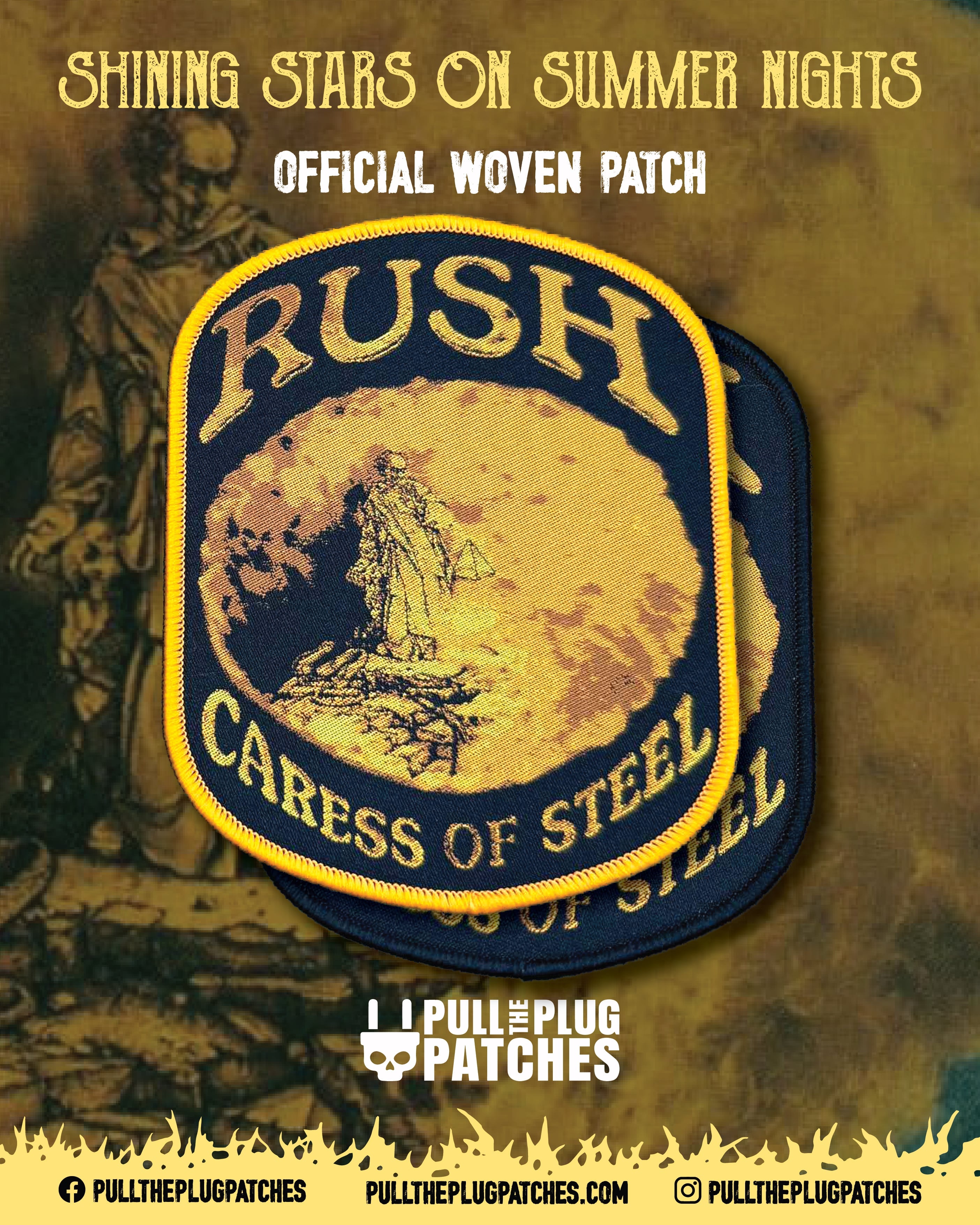 Rush - Caress Of Steel - Patch – Pull The Plug Patches