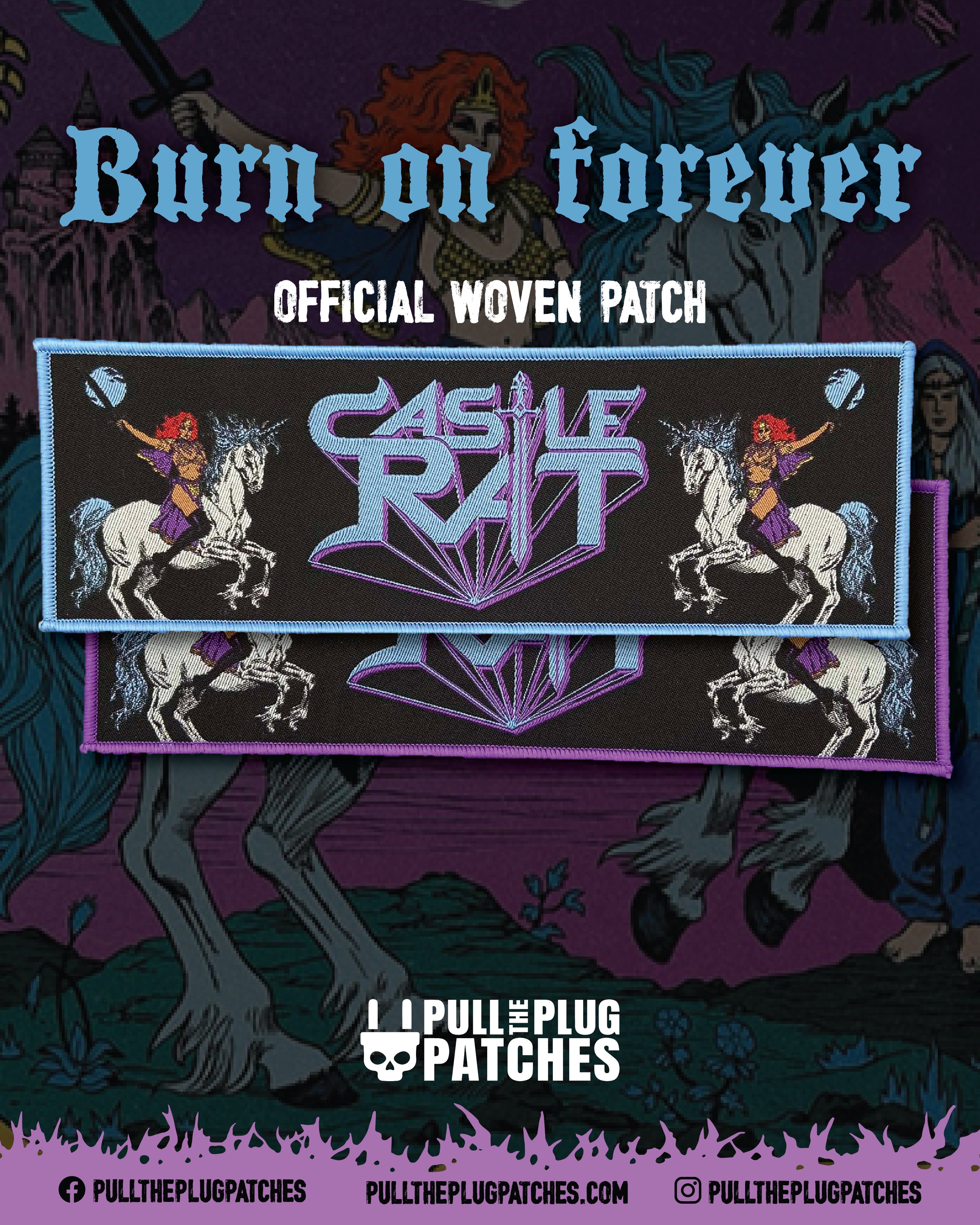 Castle Rat - Summoning Spell - Strip Patch – Pull The Plug Patches