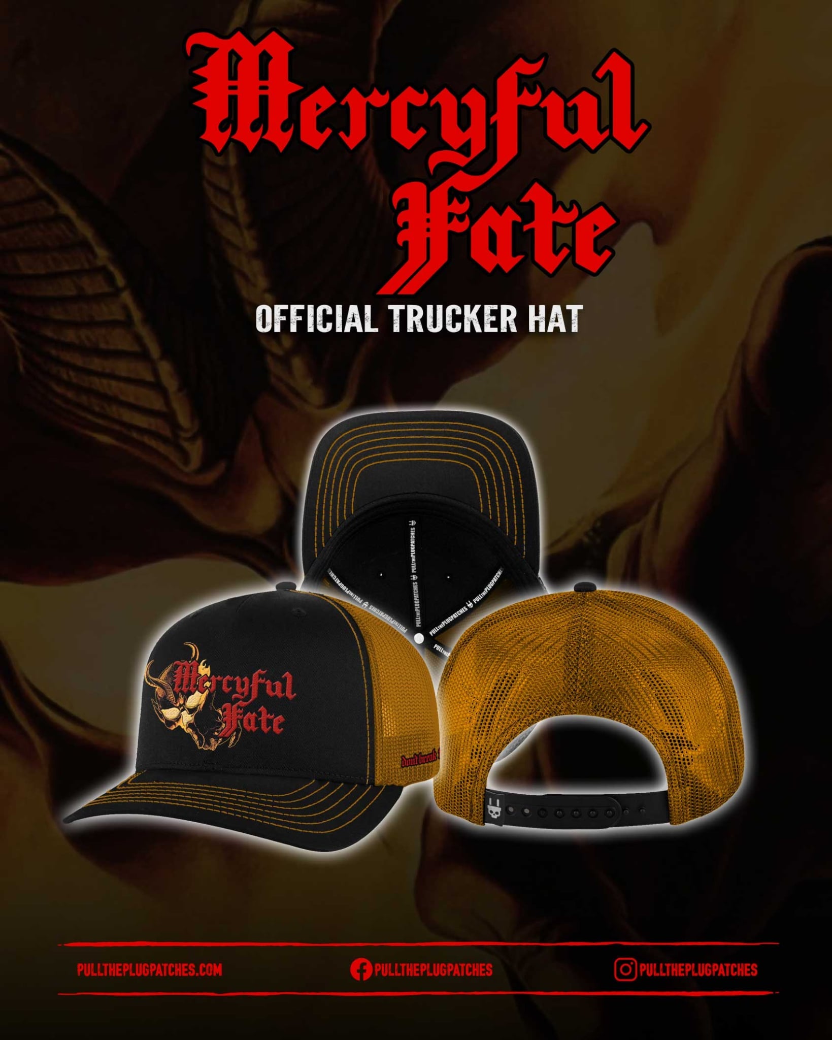 Mercyful Fate - Dont Break The Oath - Trucker Hat – Pull The Plug Patches