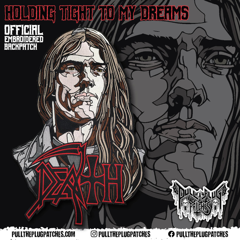 Death - Chuck Schuldiner - Embroidered Backpatch – Pull The Plug Patches