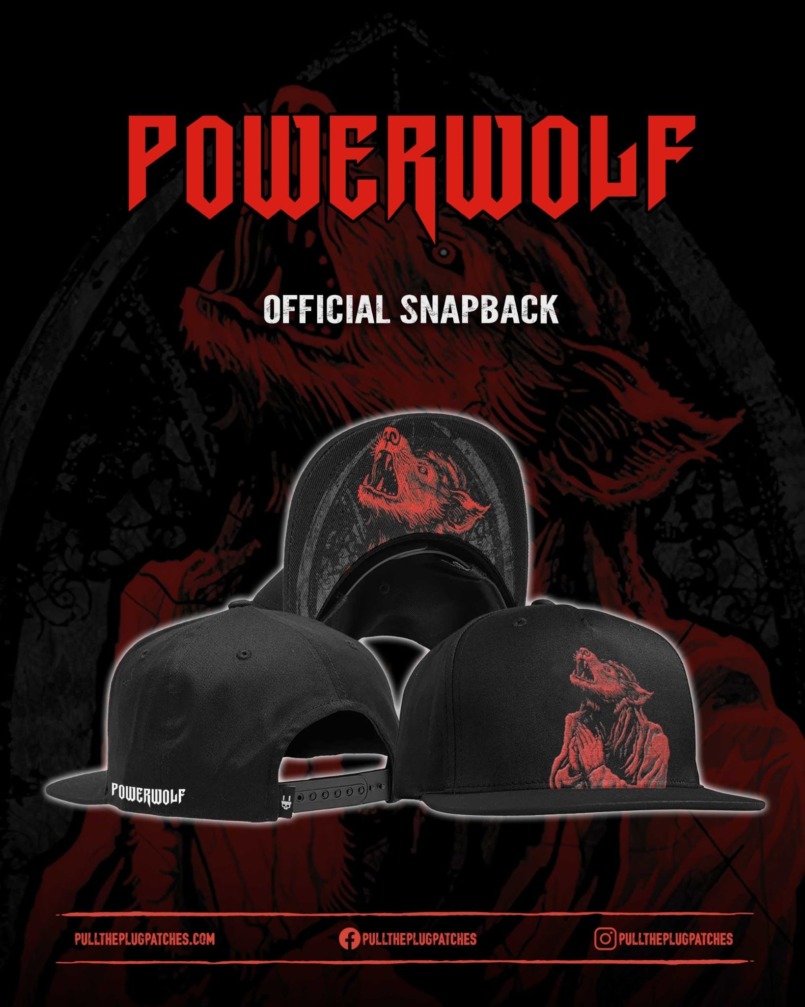 Powerwolf - Lupus Dei - Snapback Hat – Pull The Plug Patches