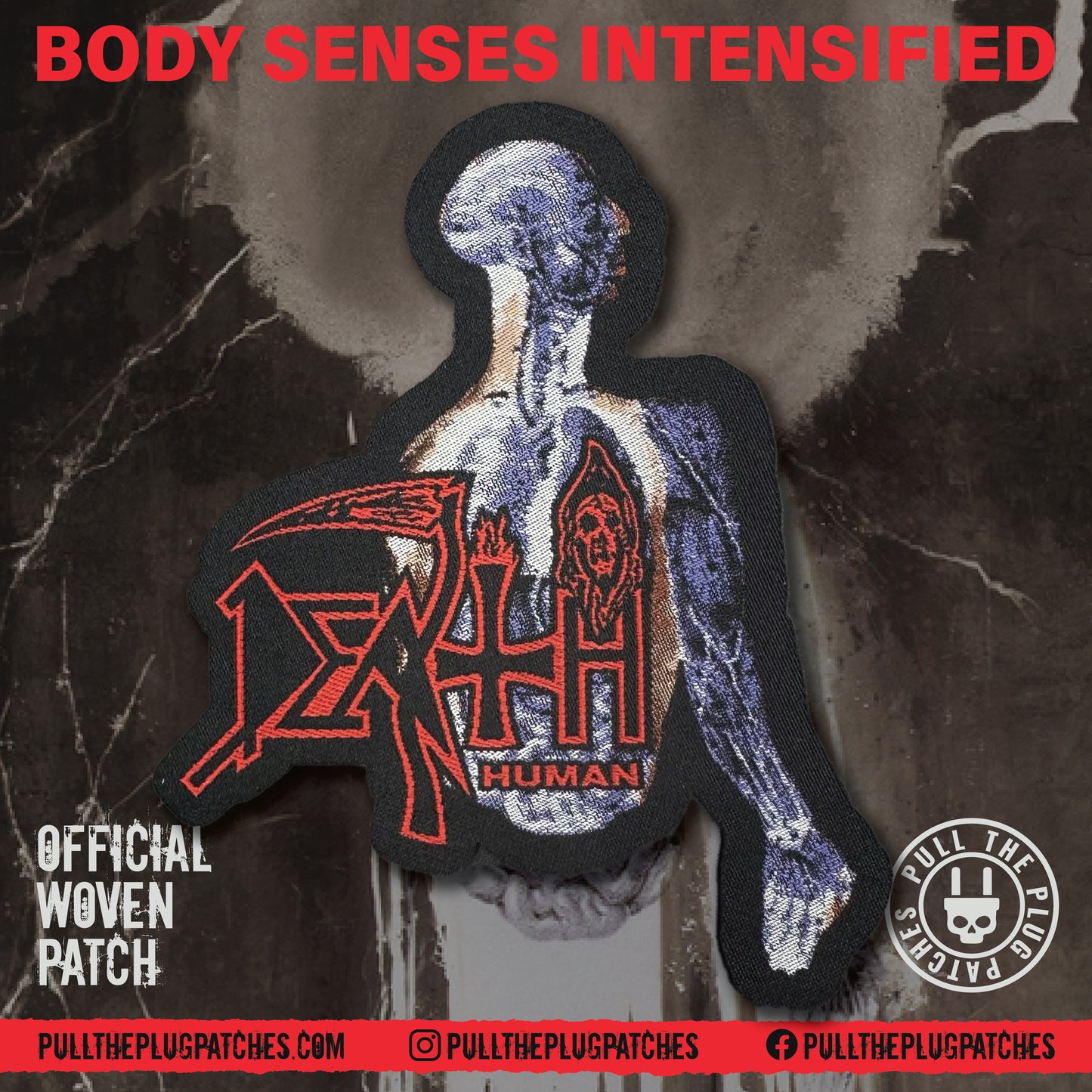 Death - Human (Laser Cut) - Patch – Pull The Plug Patches