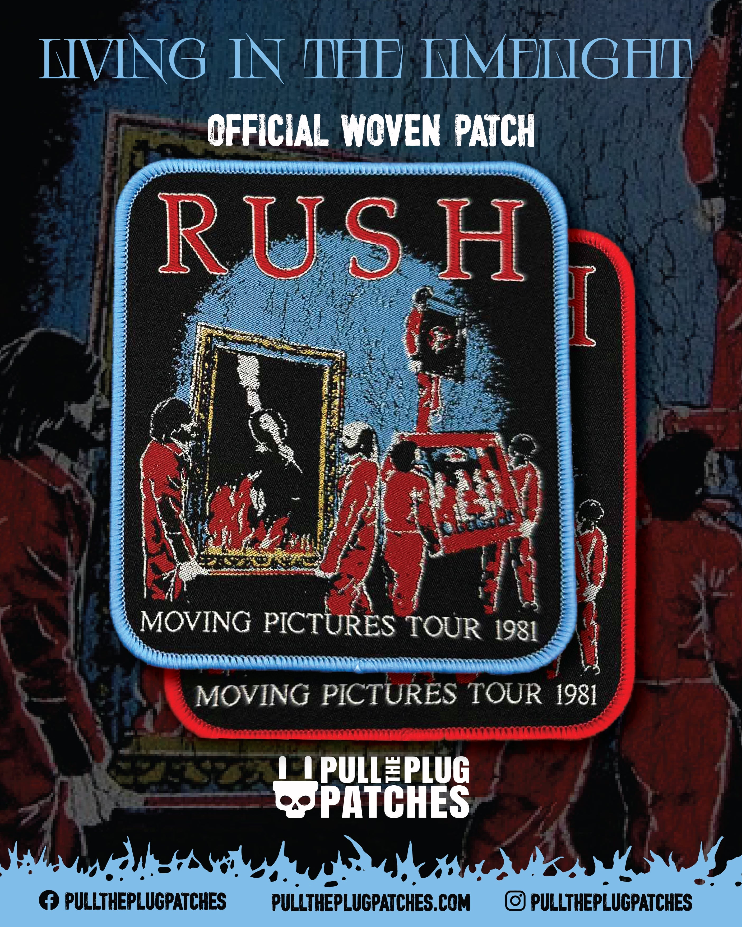 Rush - Moving Pictures Tour 1981 - Patch – Pull The Plug Patches