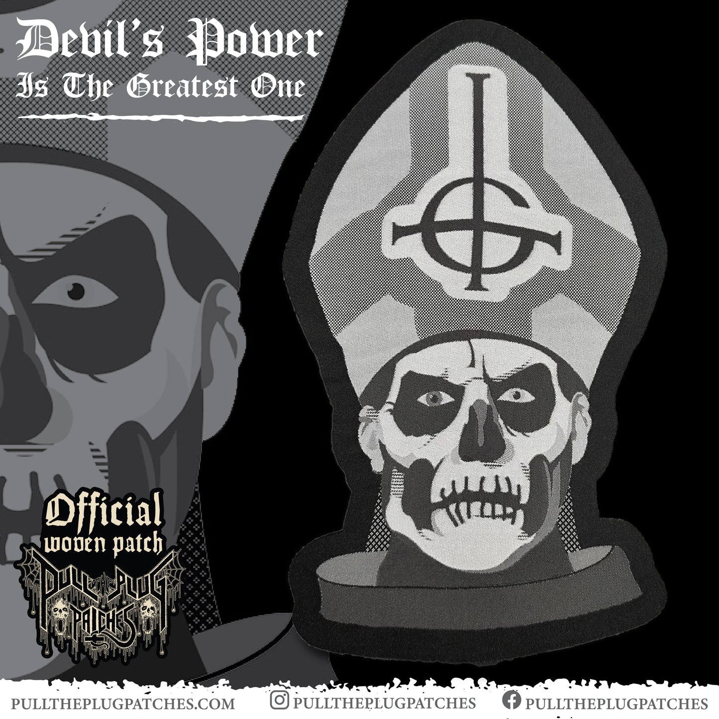 Ghost - Papa Emeritus II - Oversize Patch – Pull The Plug Patches