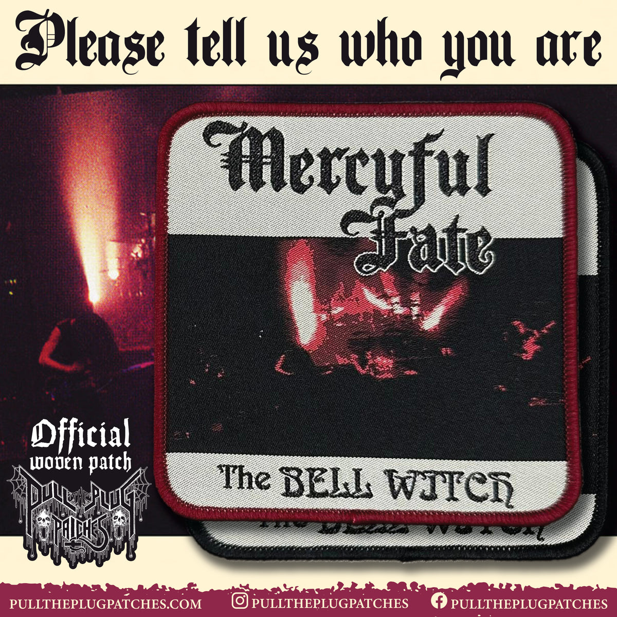 Mercyful Fate - The Bell Witch – Pull The Plug Patches