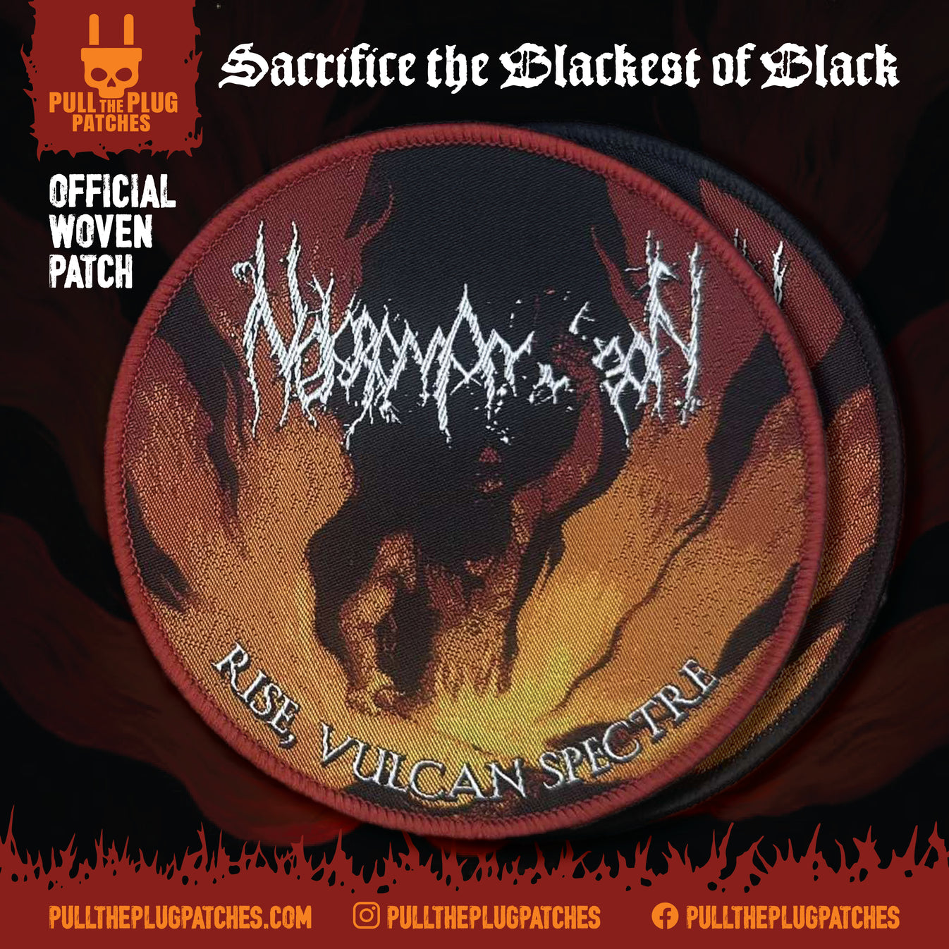 Nekromantheon - Rise, Vulcan Spectre - Patch – Pull The Plug Patches