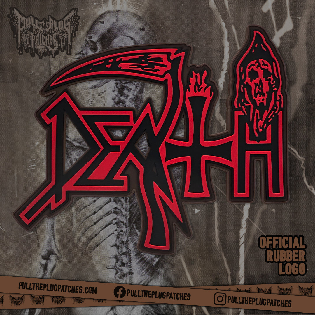 Death - Human - Rubber Logo Patch – Pull The Plug Patches