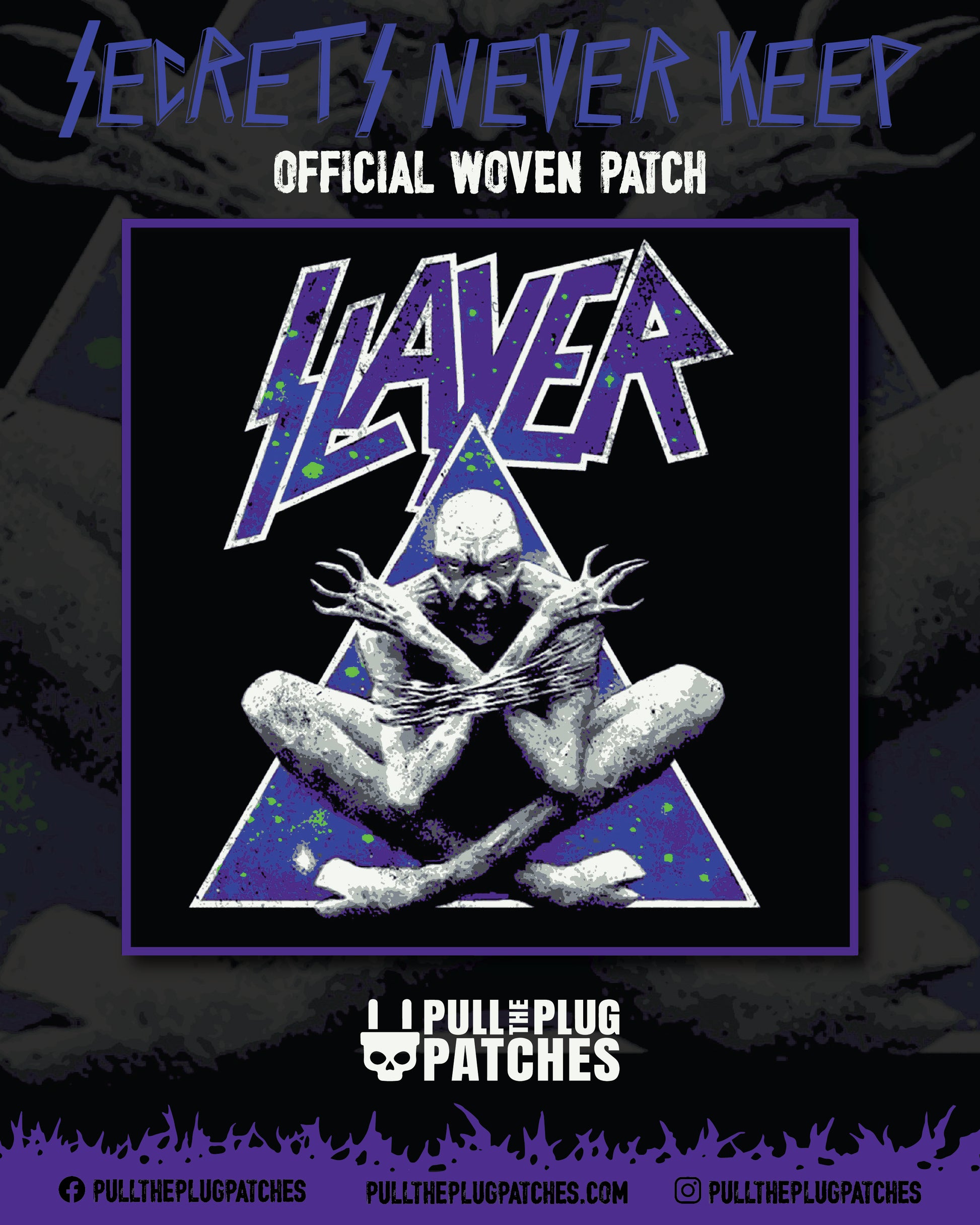 Slayer - Circle Of Beliefs - Square Patch – Pull The Plug Patches