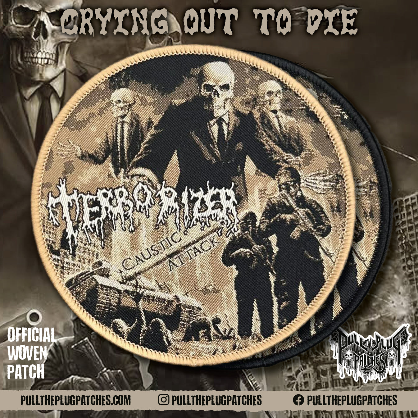 Terrorizer - Caustic Attack – Pull The Plug Patches