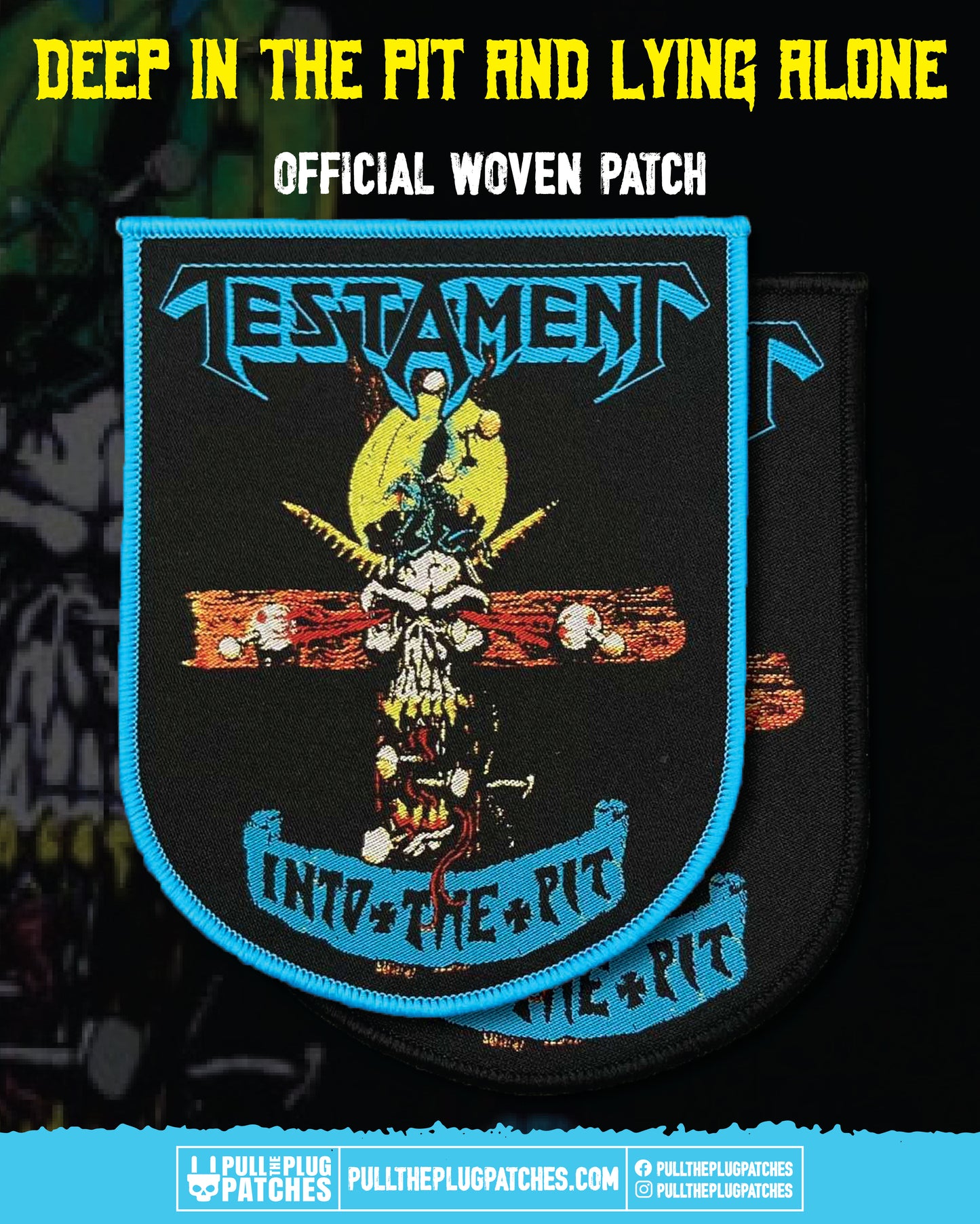 Testament - Into The Pit - Patch – Pull The Plug Patches