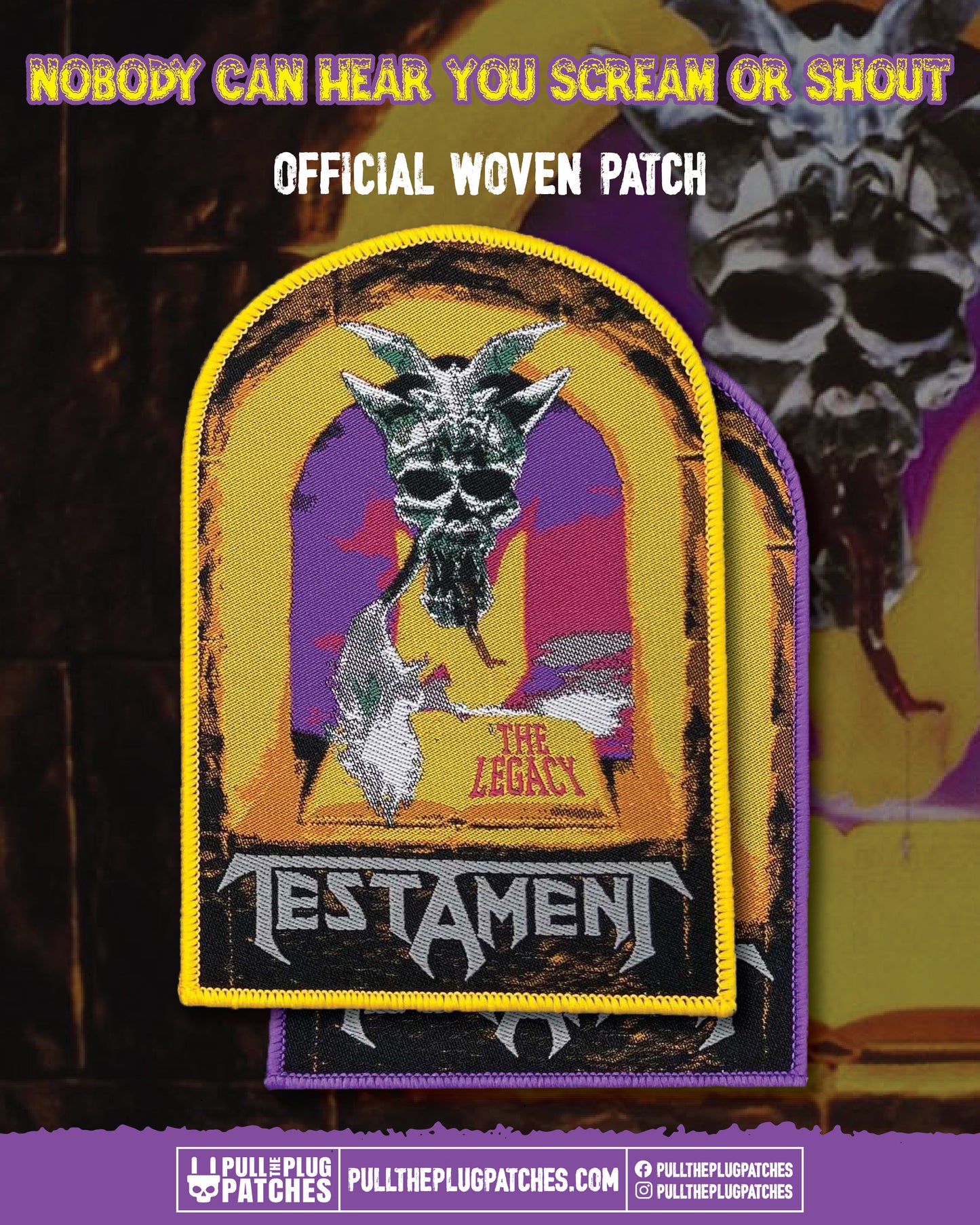 Testament - The Legacy - Patch – Pull The Plug Patches