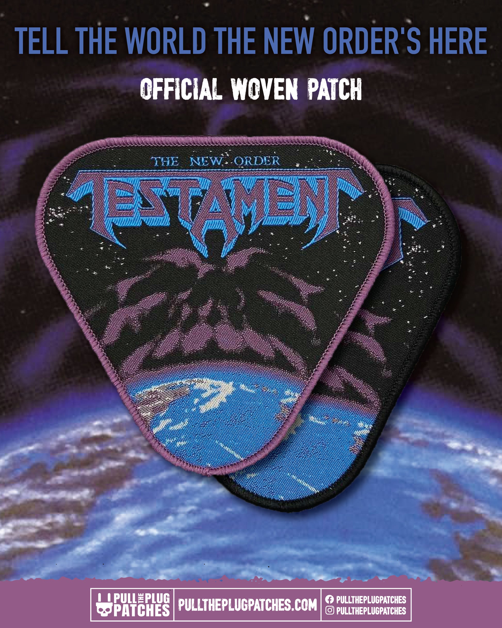 Testament - The New Order - Patch – Pull The Plug Patches