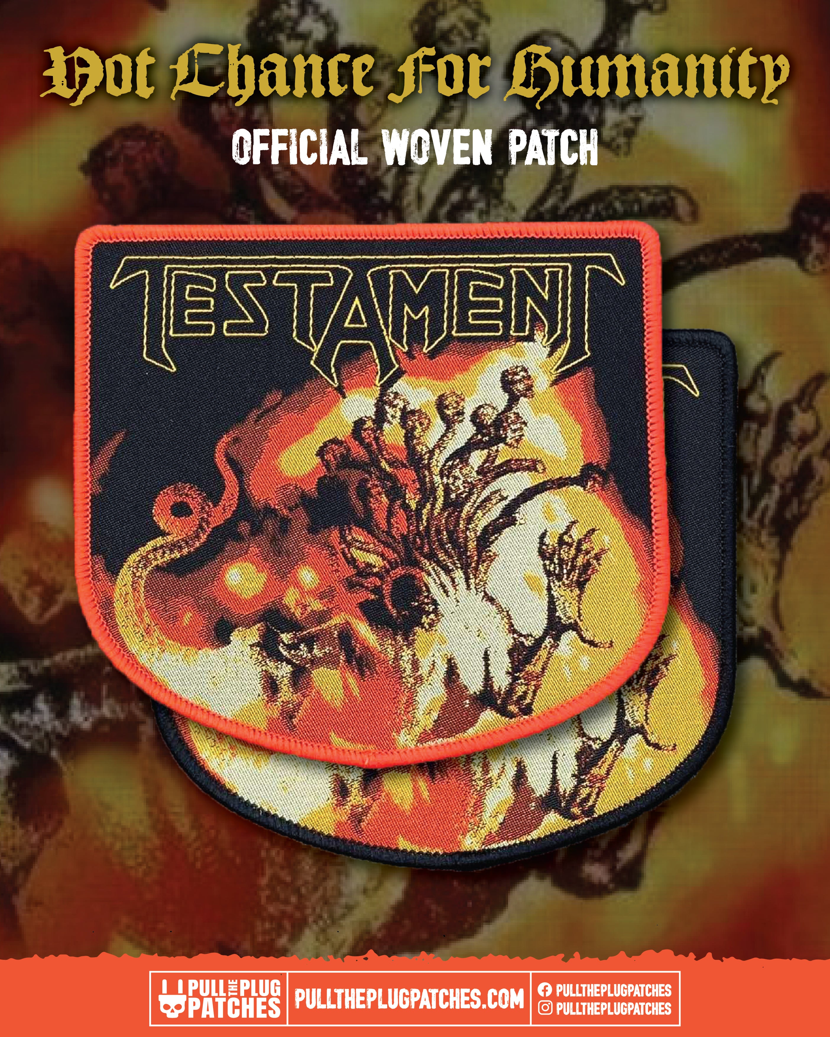 Testament - 3 Days In Darkness - Patch – Pull The Plug Patches