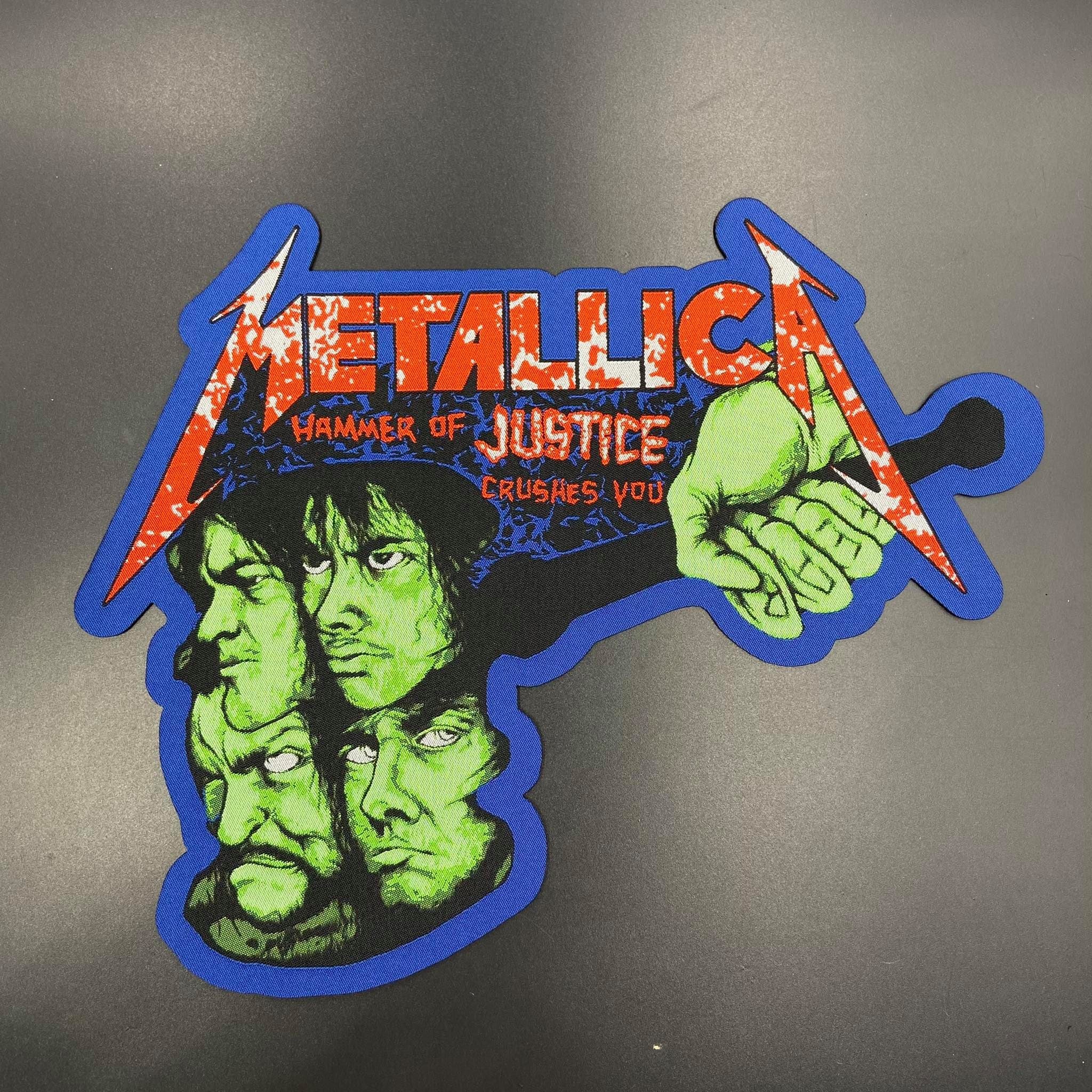 Metallica - Hammer Of Justice - Oversize Patch – Pull The Plug Patches
