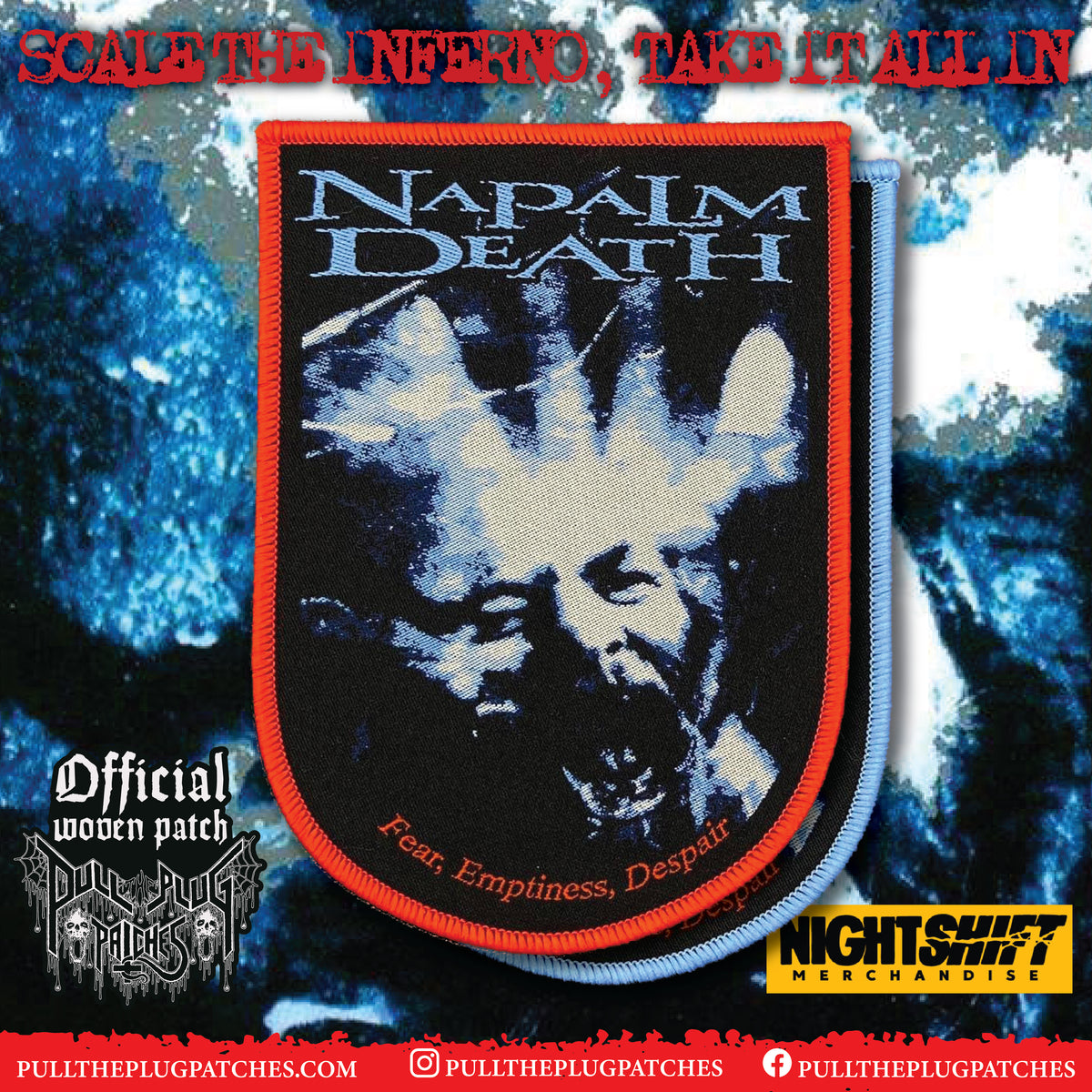 Napalm Death - Fear, Emptiness, Despair – Pull The Plug Patches