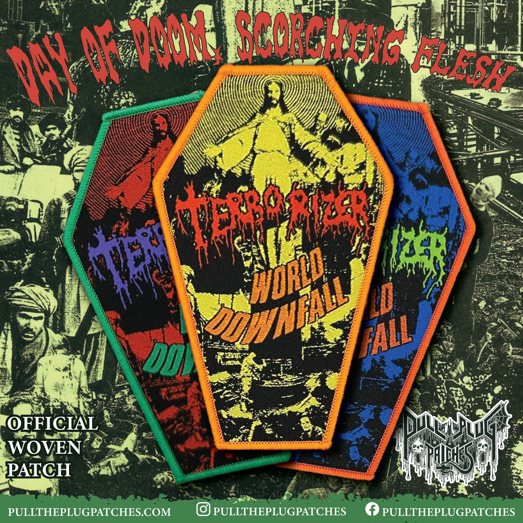 Terrorizer – Pull The Plug Patches