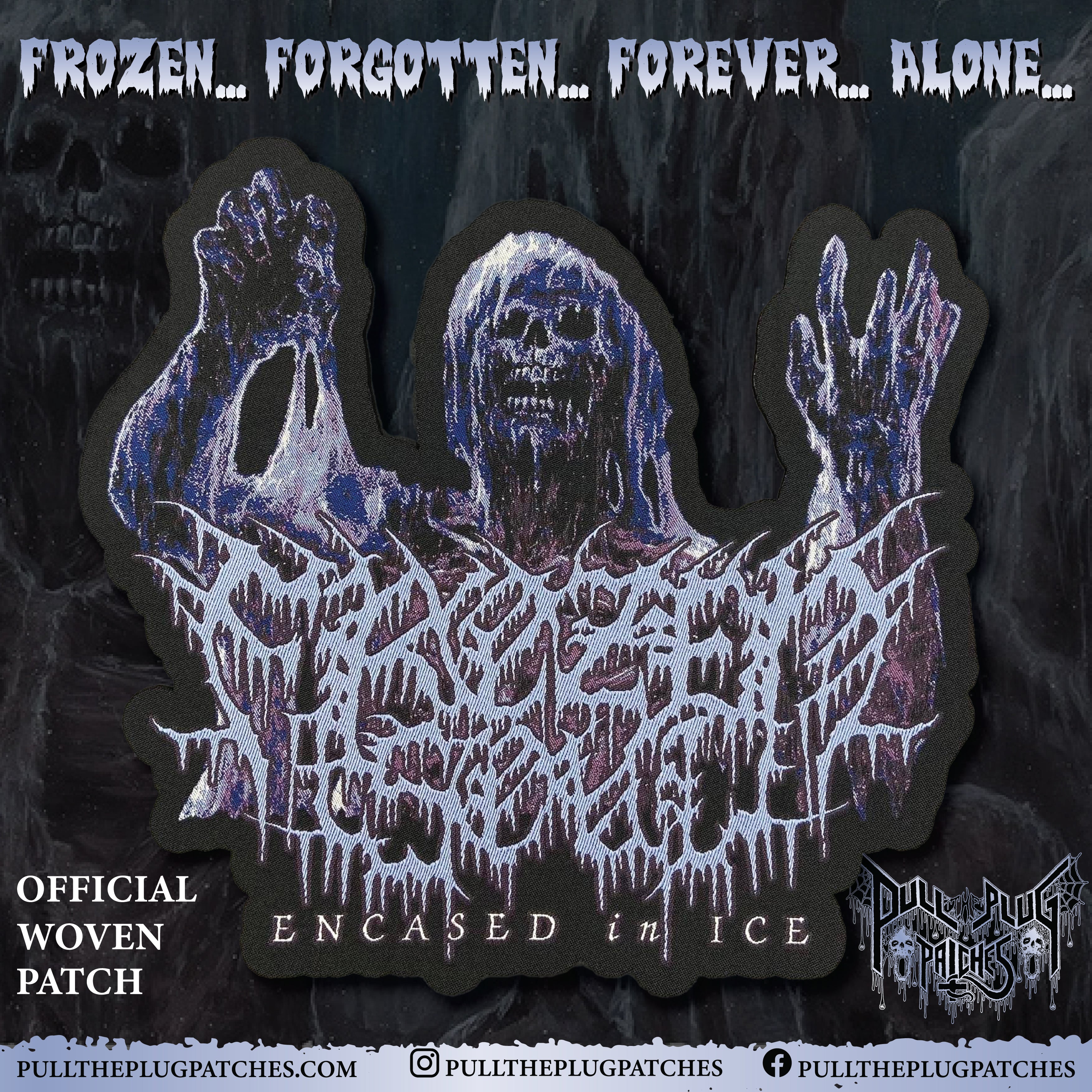 Frozen Soul - Encased In Ice - Oversize Patch – Pull The Plug Patches