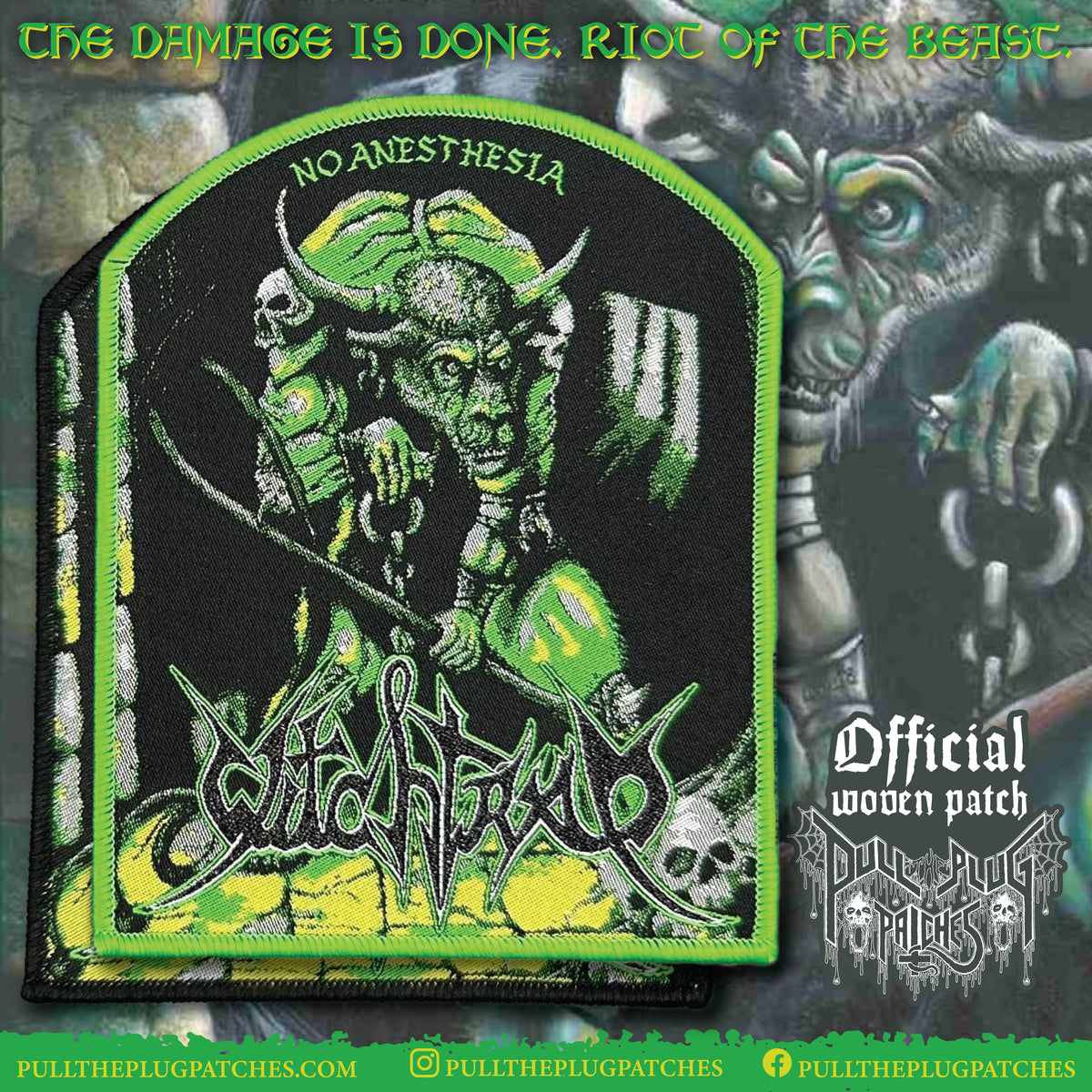 Witchtrap - No Anesthesia – Pull The Plug Patches