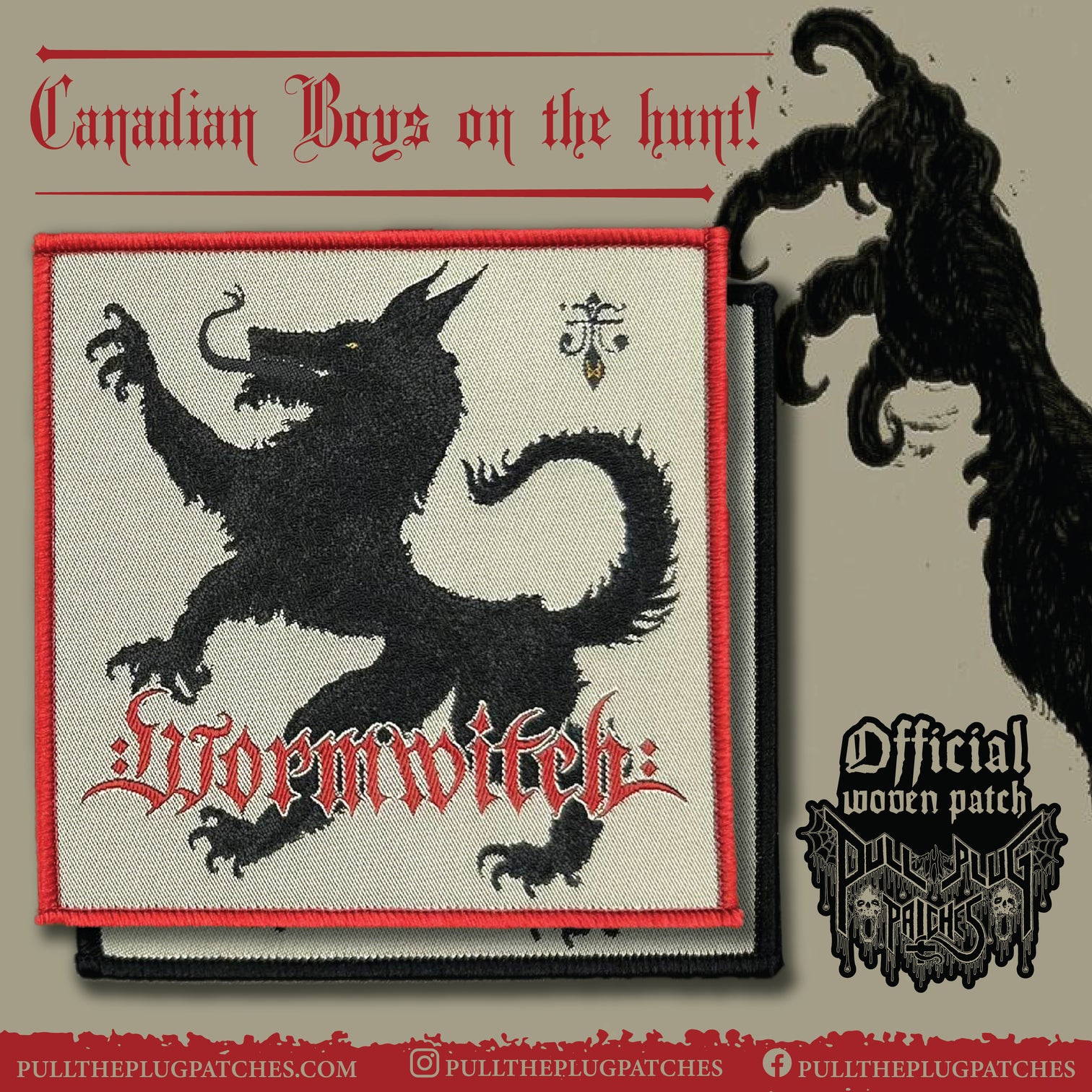 Wormwitch – Pull The Plug Patches